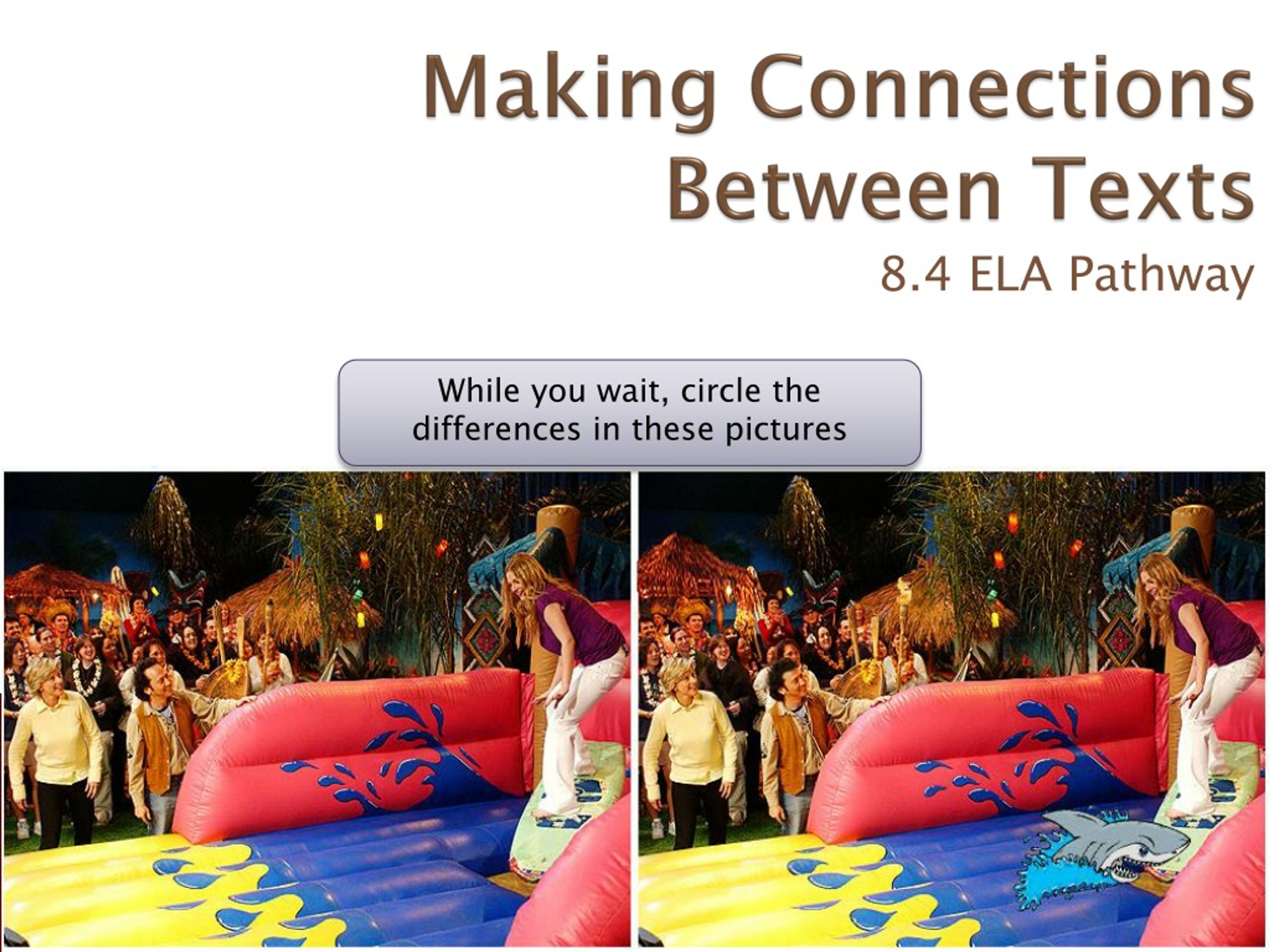 PPT - Making Connections Between Texts PowerPoint Presentation, free ...