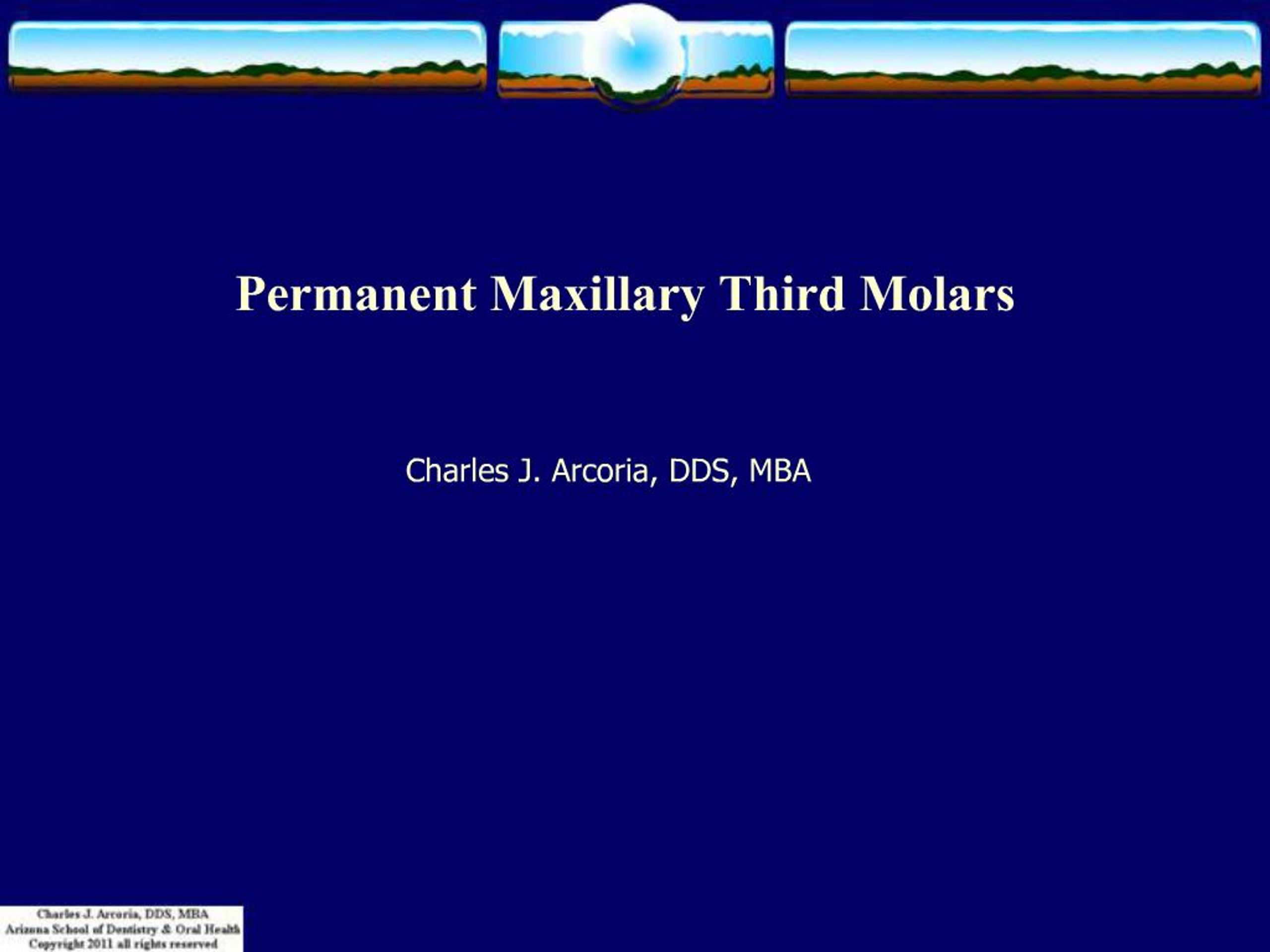 PPT - Permanent Maxillary Third Molars PowerPoint Presentation, free ...