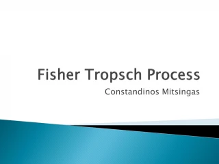 PPT - Introduction to Fischer Tropsch Synthesis PowerPoint Presentation ...