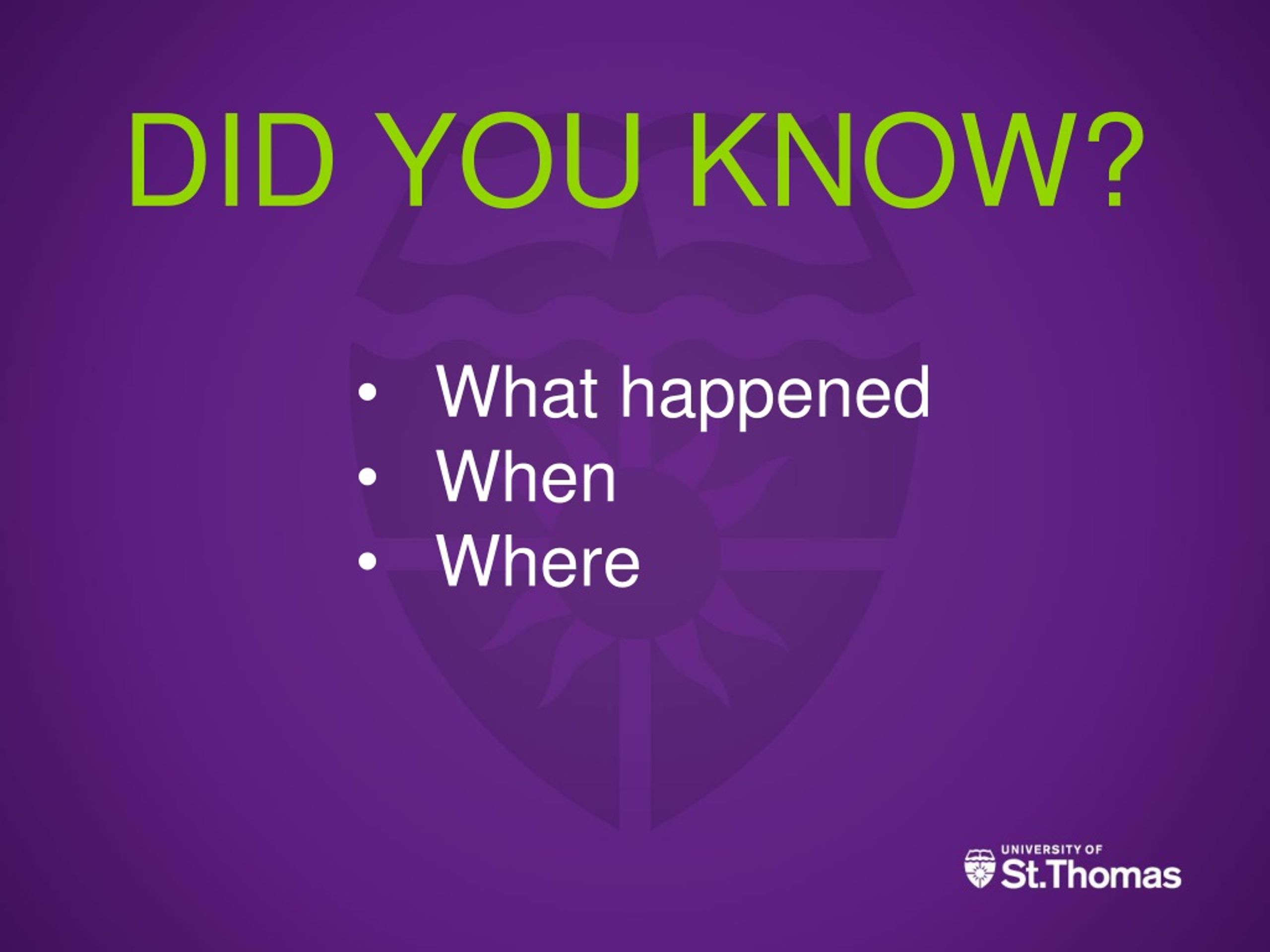 PPT - DID YOU KNOW? PowerPoint Presentation, free download - ID:54871