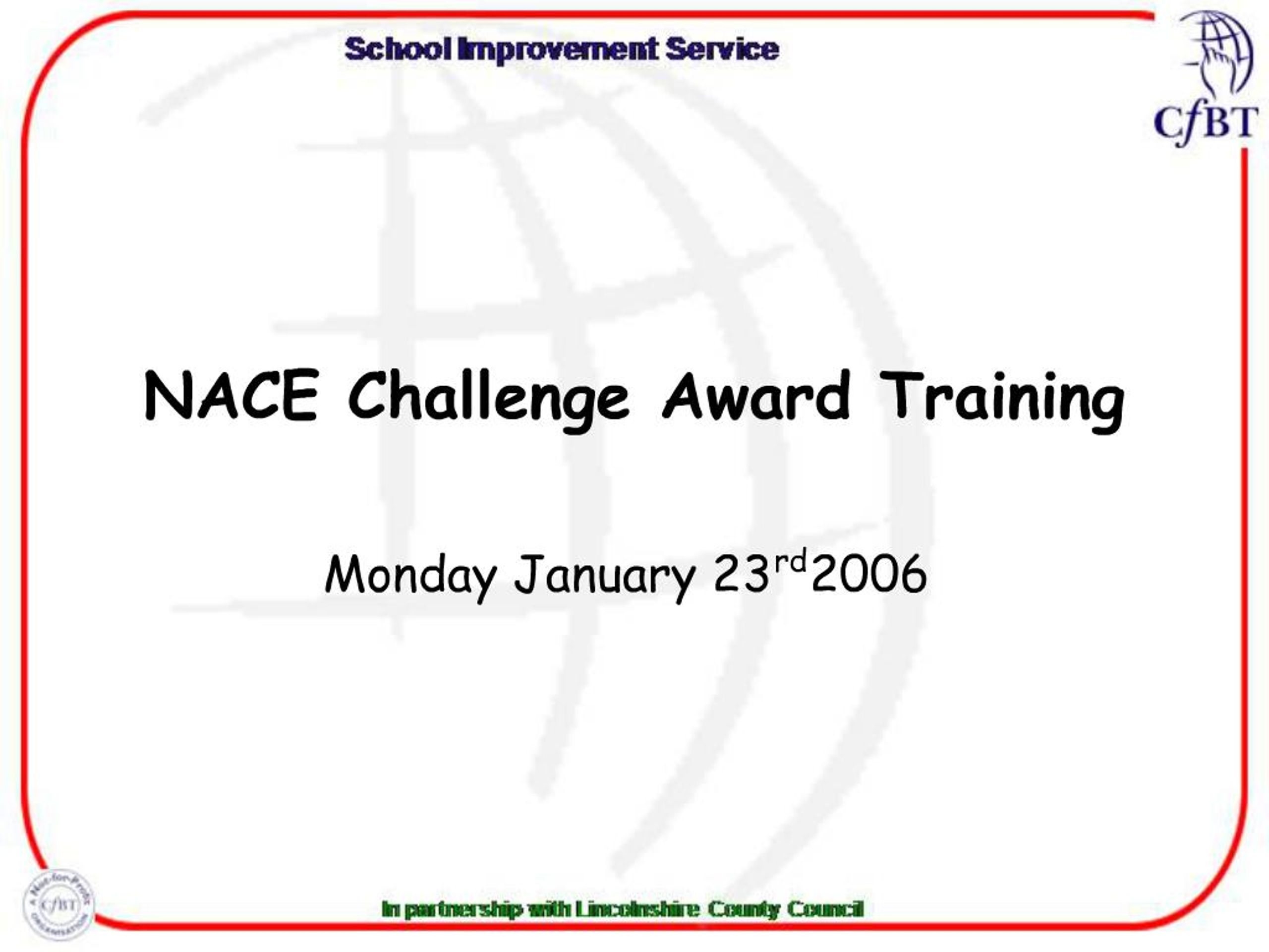 PPT - NACE Challenge Award Training PowerPoint Presentation, free ...