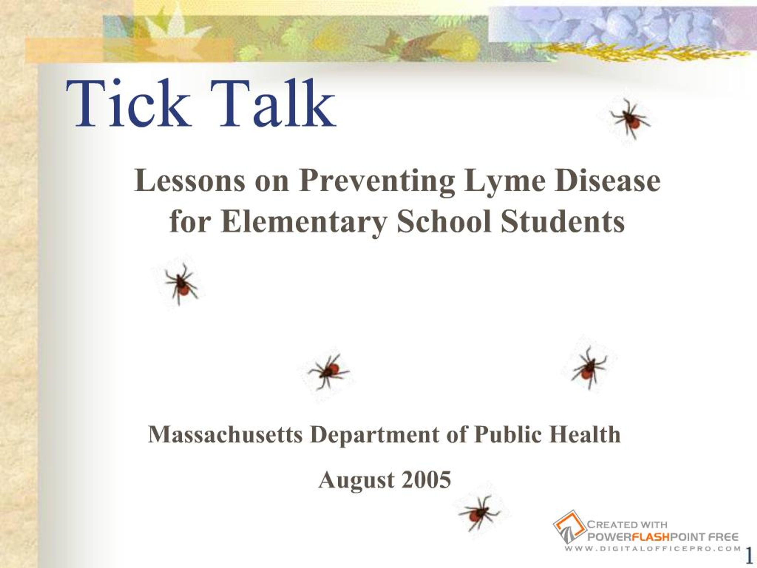 PPT - Tick Talk PowerPoint Presentation, free download - ID:55169