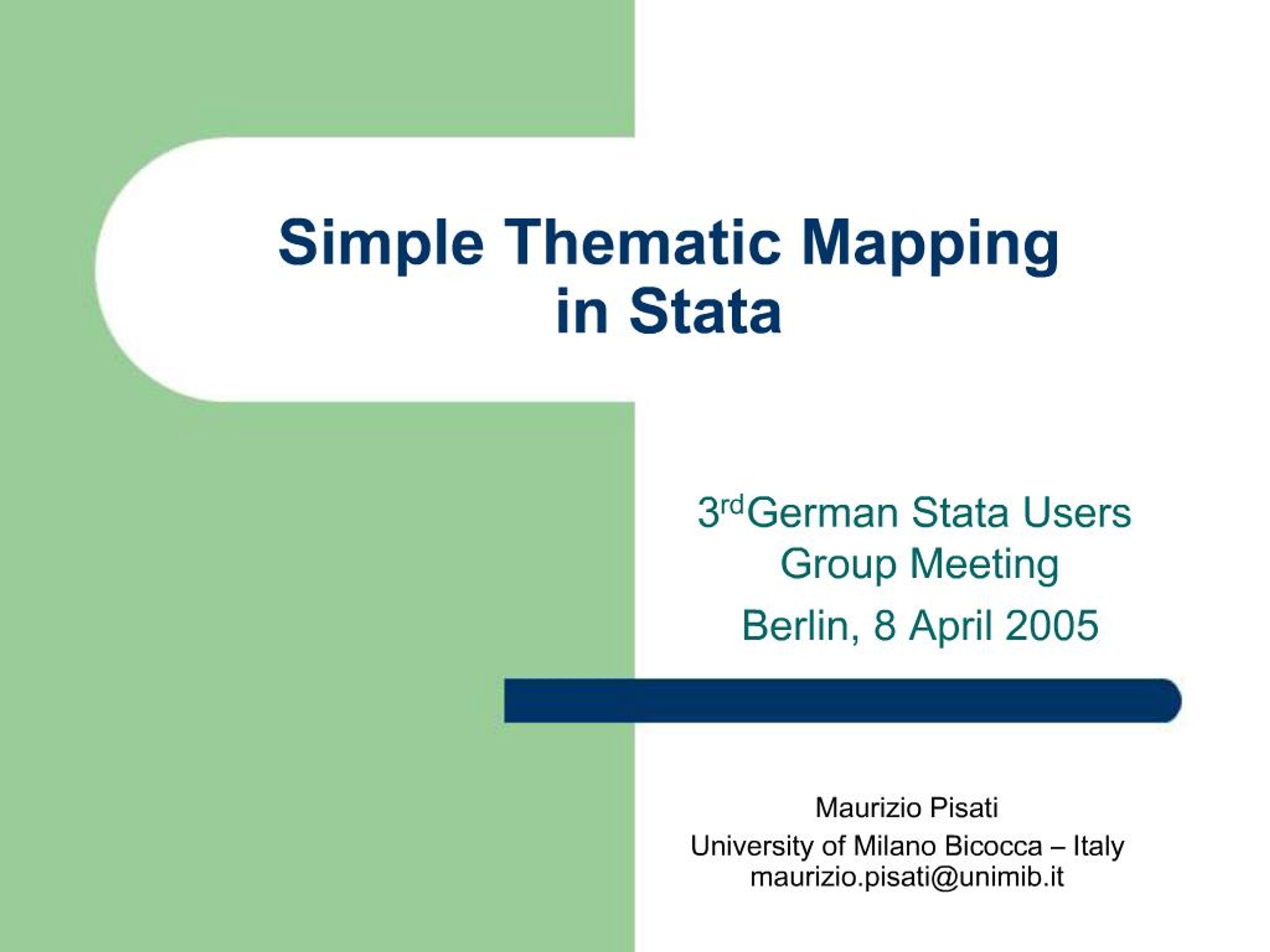 PPT - Simple Thematic Mapping in Stata PowerPoint Presentation, free ...