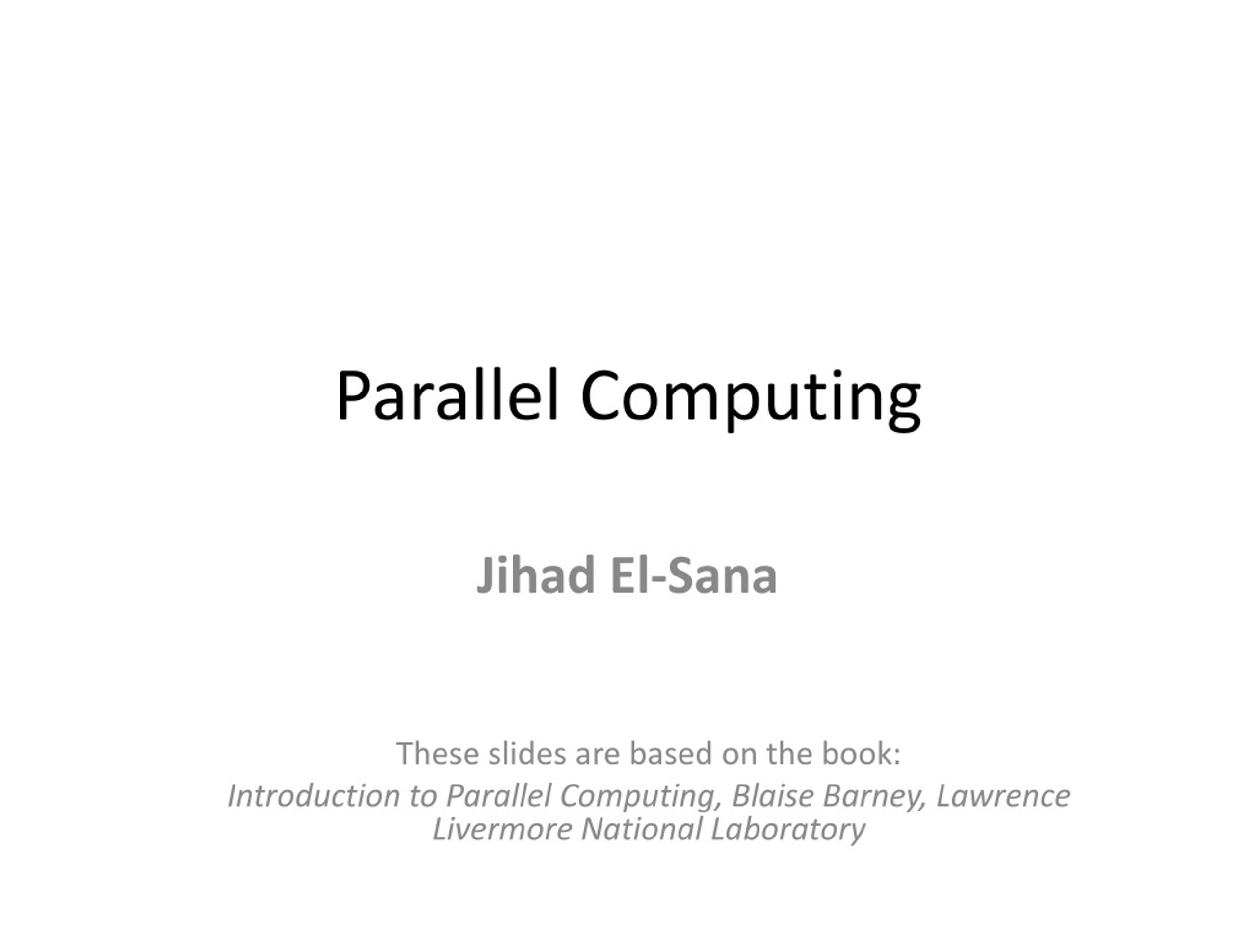 PPT - Parallel Computing PowerPoint Presentation, free download - ID:559980