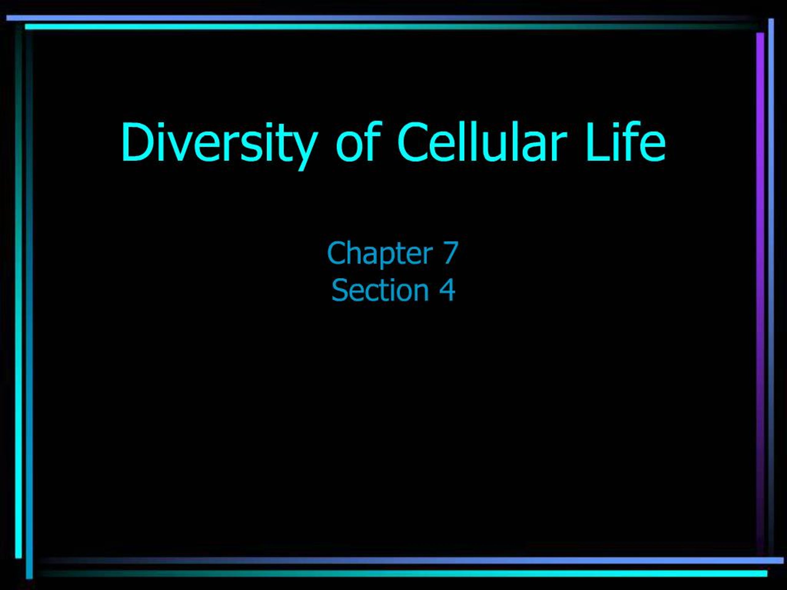 PPT - Diversity of Cellular Life PowerPoint Presentation, free download ...