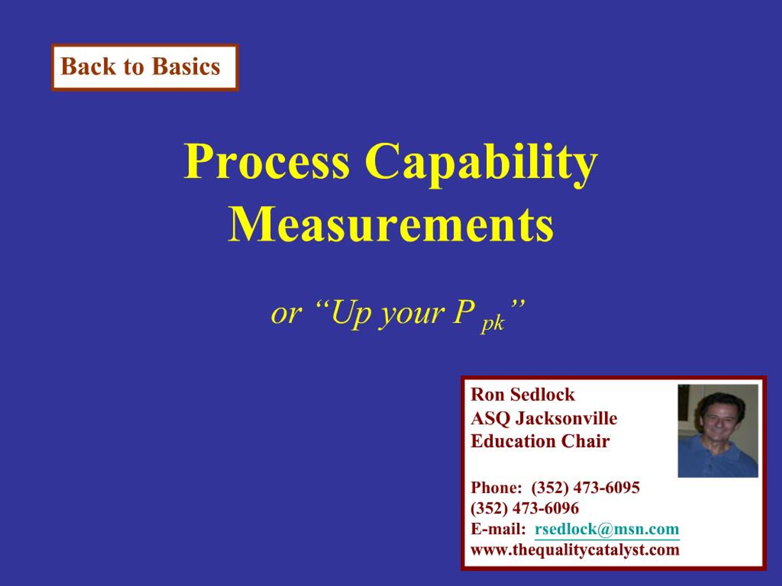 PPT - Process Capability Measurements PowerPoint Presentation, free ...