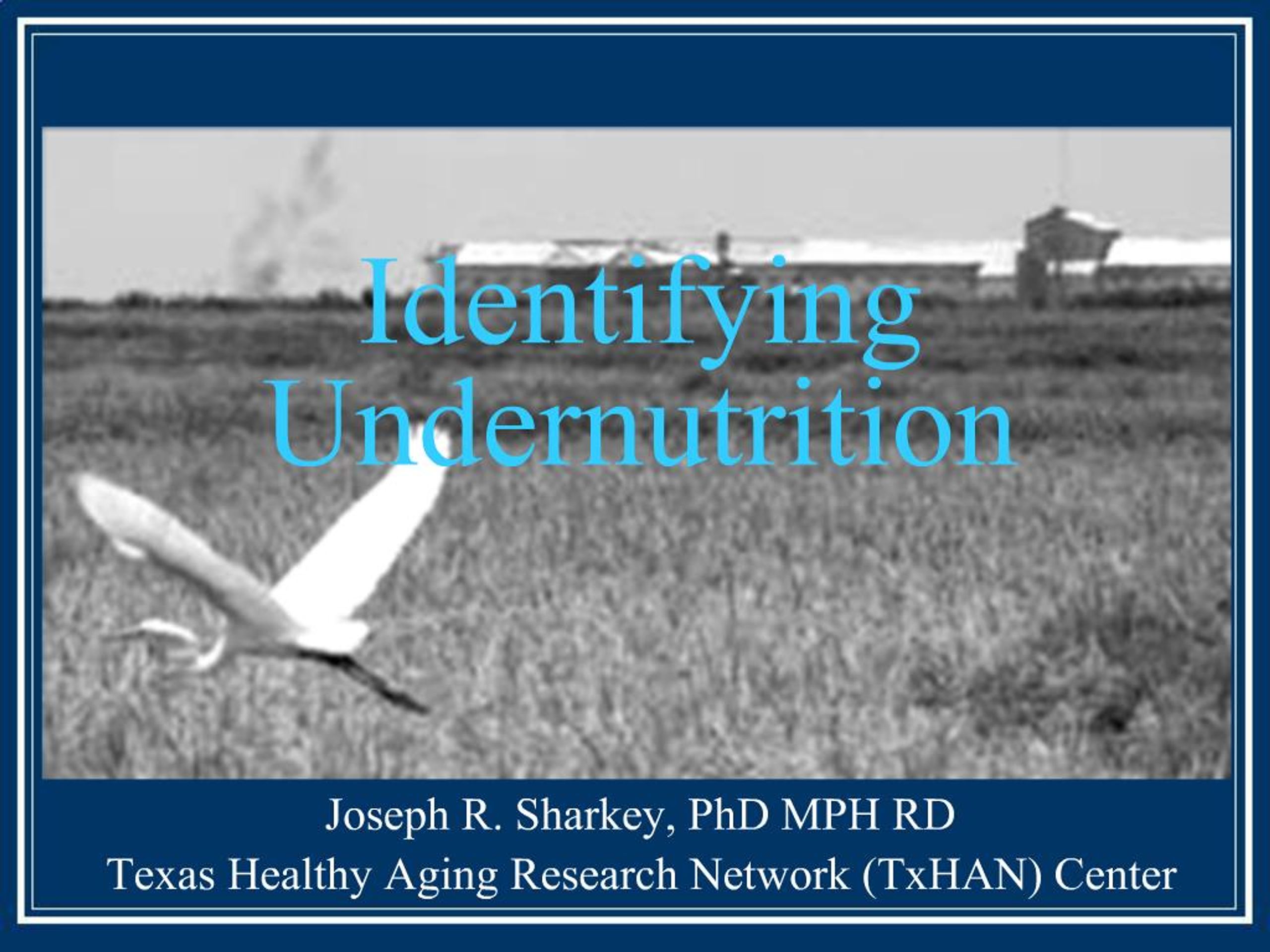 PPT - Identifying Undernutrition PowerPoint Presentation, free download ...