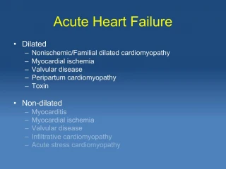 PPT - Acute vs. Chronic Heart Failure PowerPoint Presentation, free ...