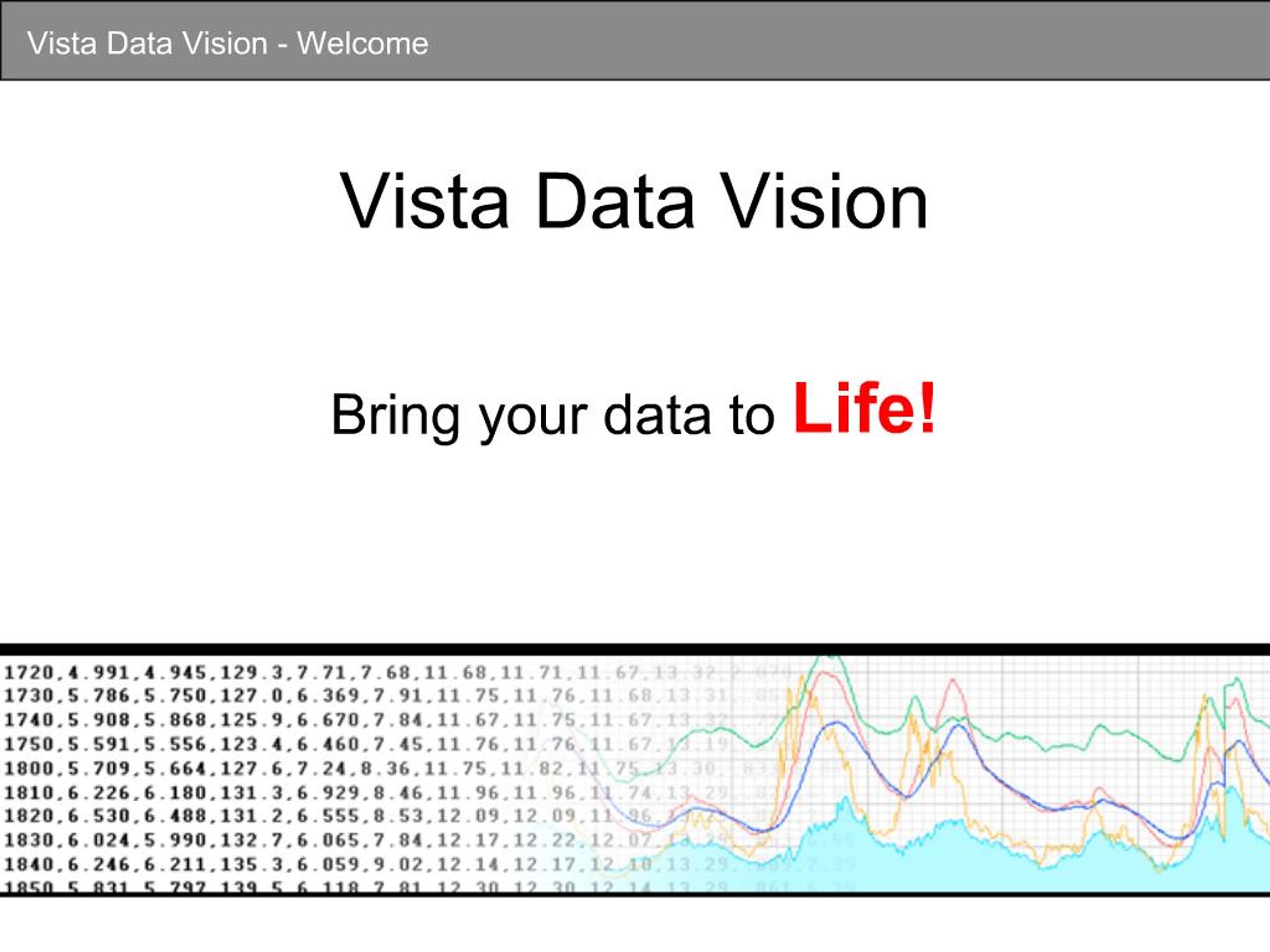 PPT - Vista Data Vision PowerPoint Presentation, free download - ID:567058
