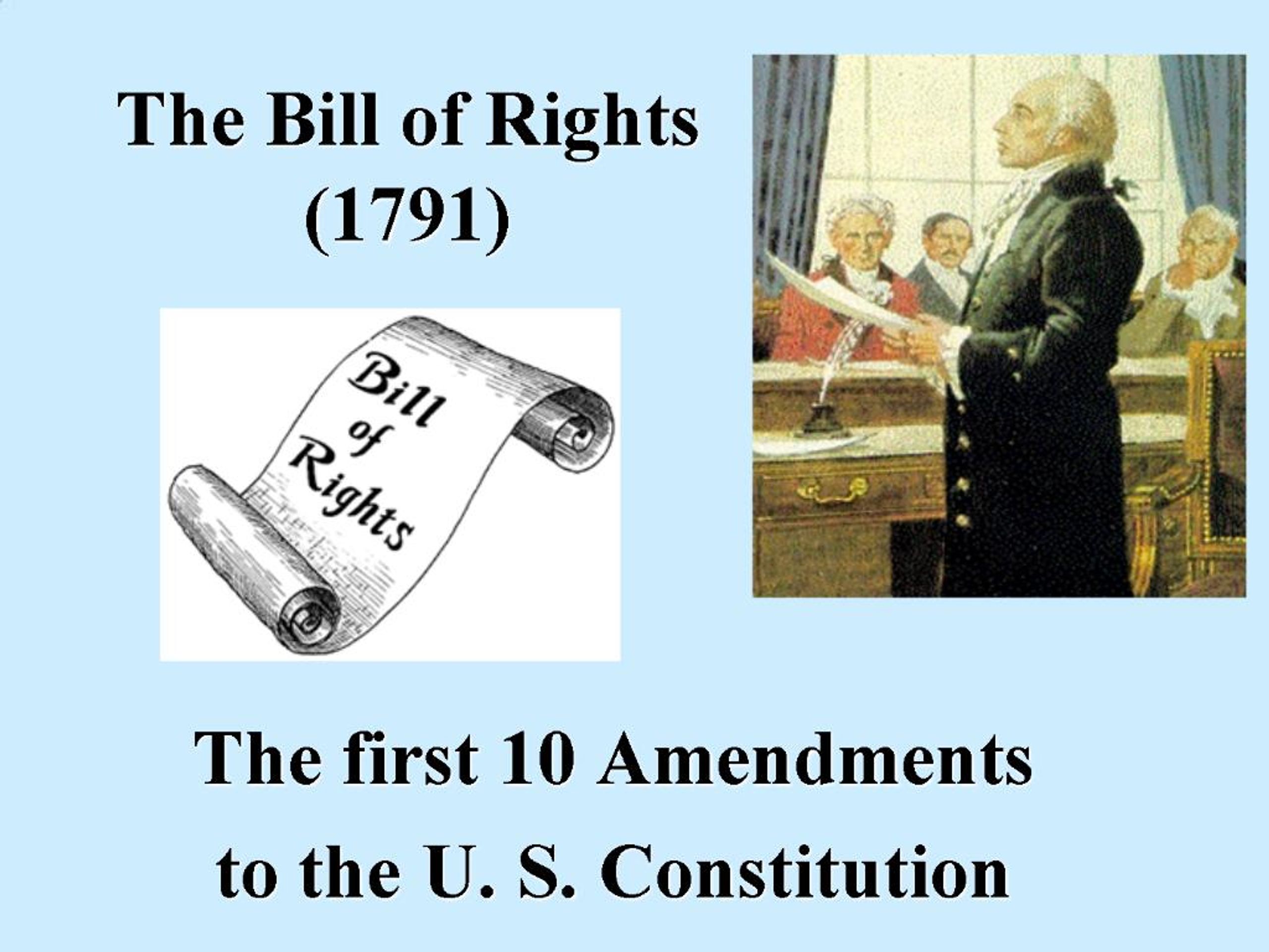 PPT - The Bill of Rights 1791 PowerPoint Presentation, free download ...