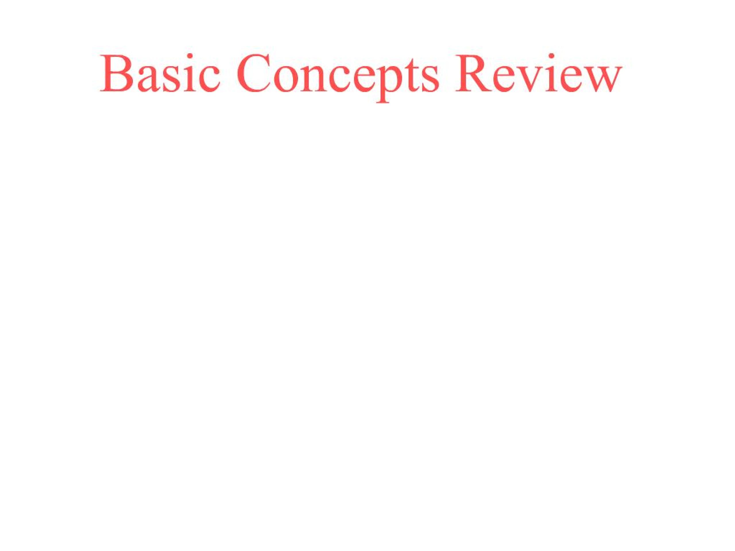 PPT - Basic Concepts Review PowerPoint Presentation, free download - ID ...