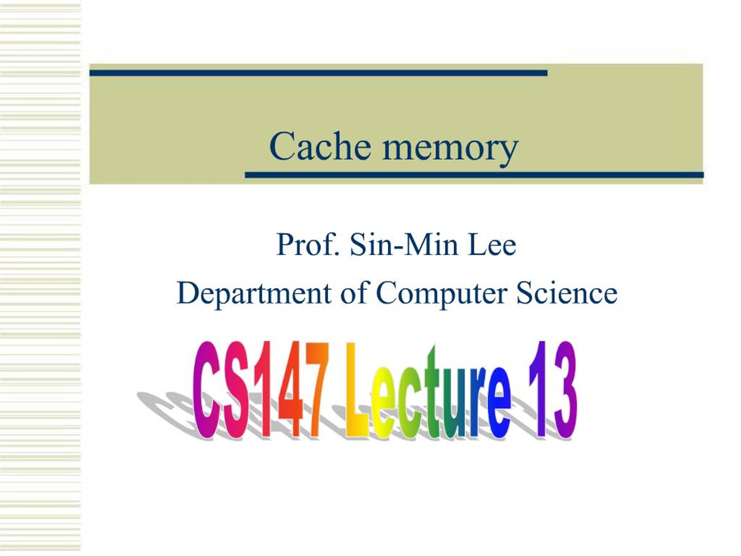 PPT - Cache memory PowerPoint Presentation, free download - ID:575360