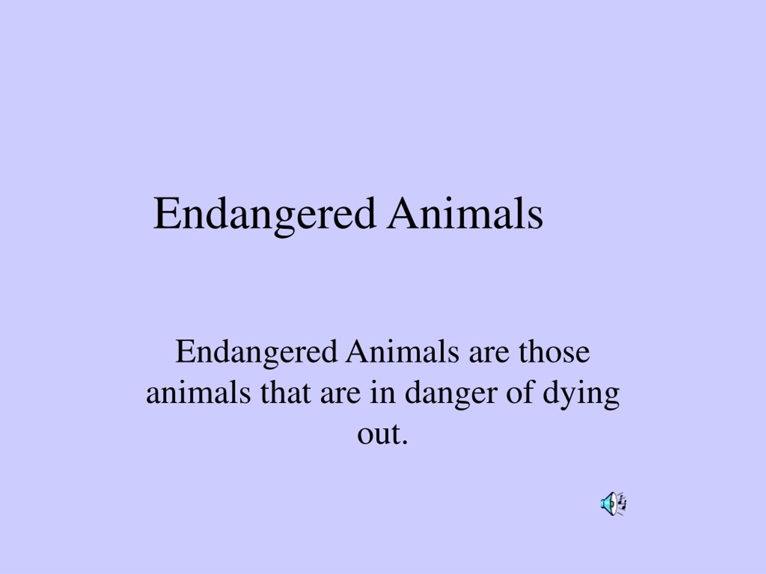 PPT - Endangered Animals PowerPoint Presentation, free download - ID:575670