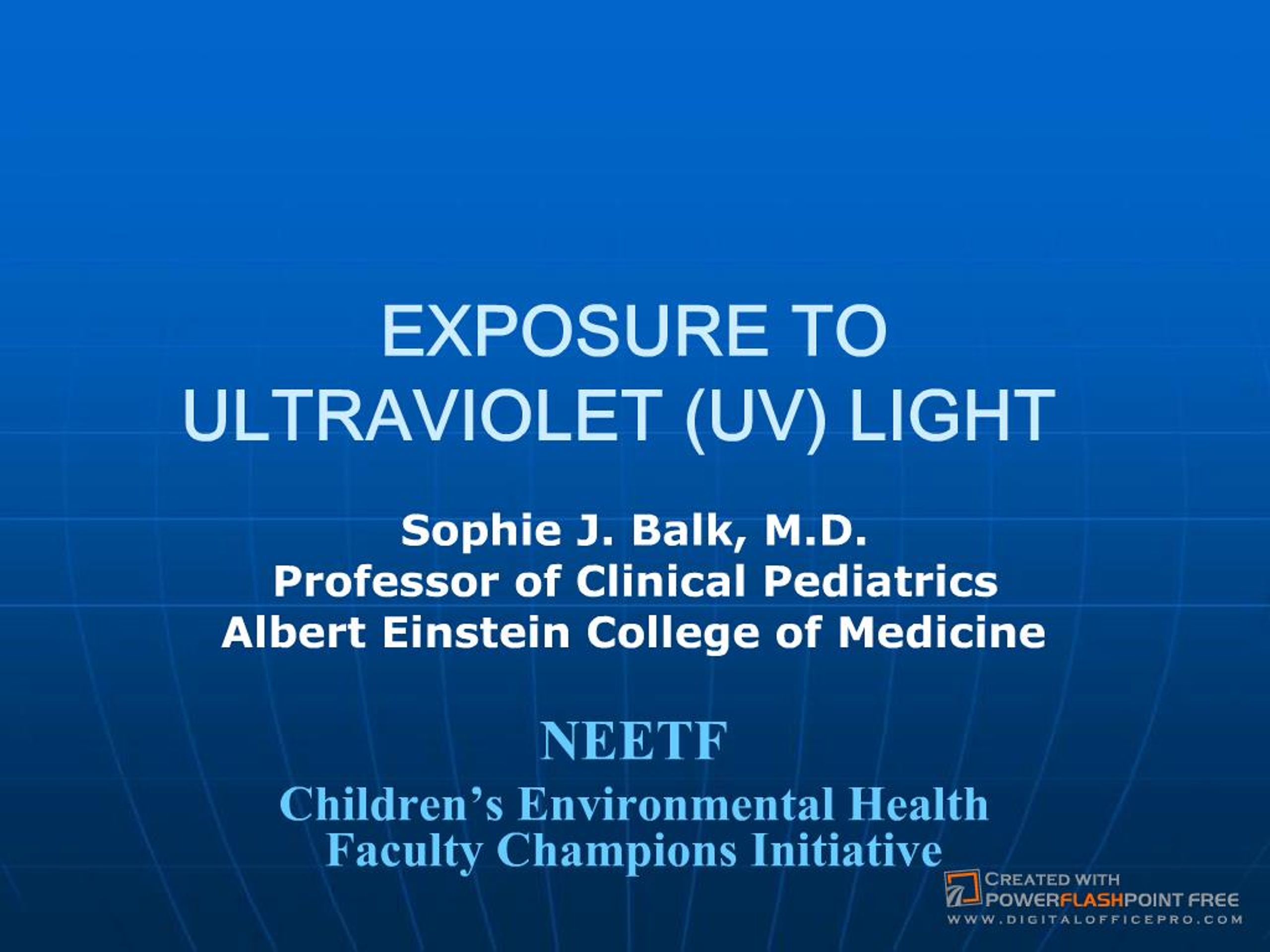 PPT - EXPOSURE TO ULTRAVIOLET UV LIGHT PowerPoint Presentation, free ...