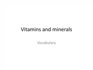 PPT - Vitamins and Minerals PowerPoint Presentation, free download - ID ...