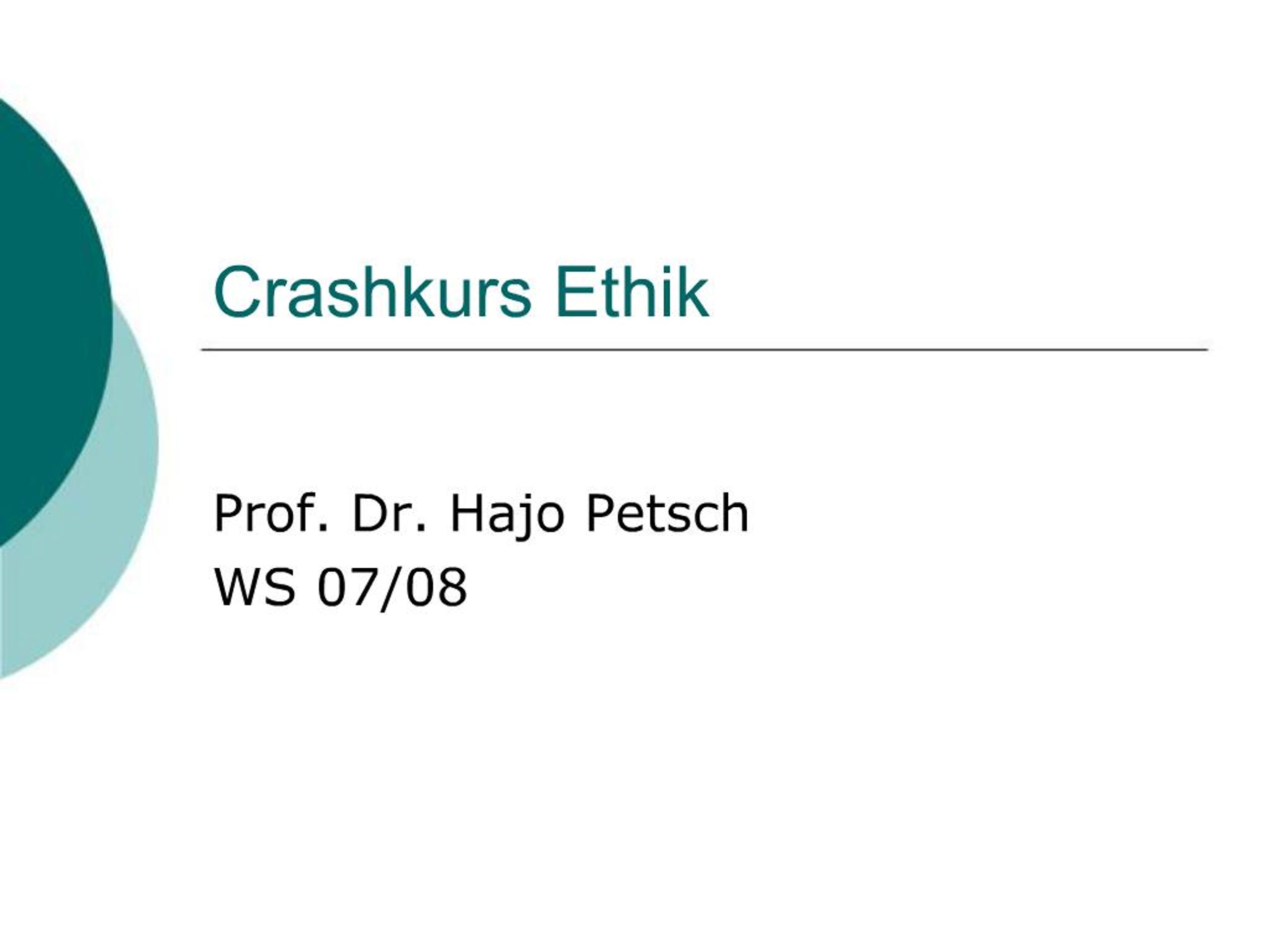PPT - Crashkurs Ethik PowerPoint Presentation, free download - ID:592438