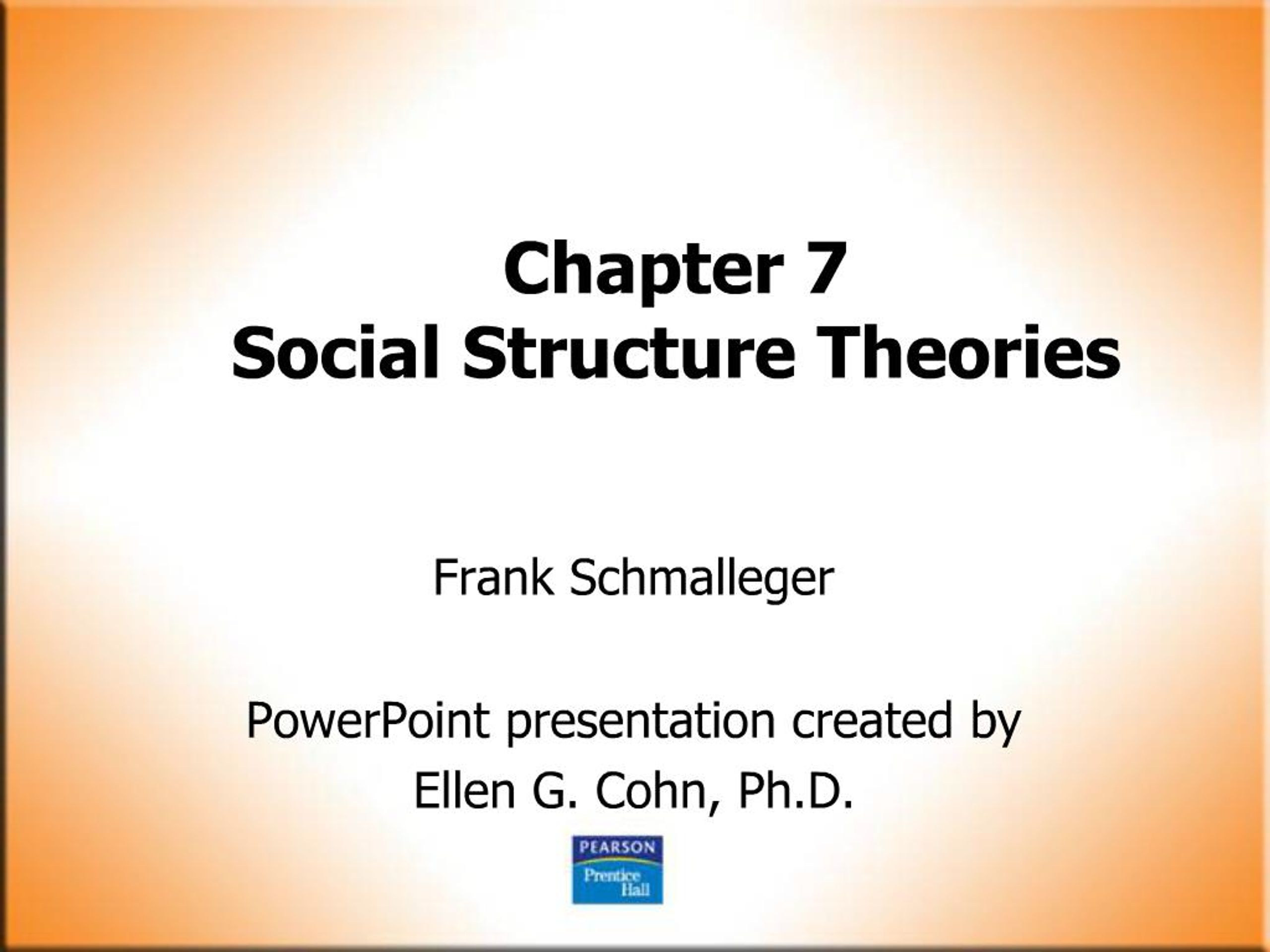 PPT - Chapter 7 Social Structure Theories PowerPoint Presentation, free ...