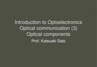 PPT - Introduction to Optical Communication PowerPoint Presentation ...