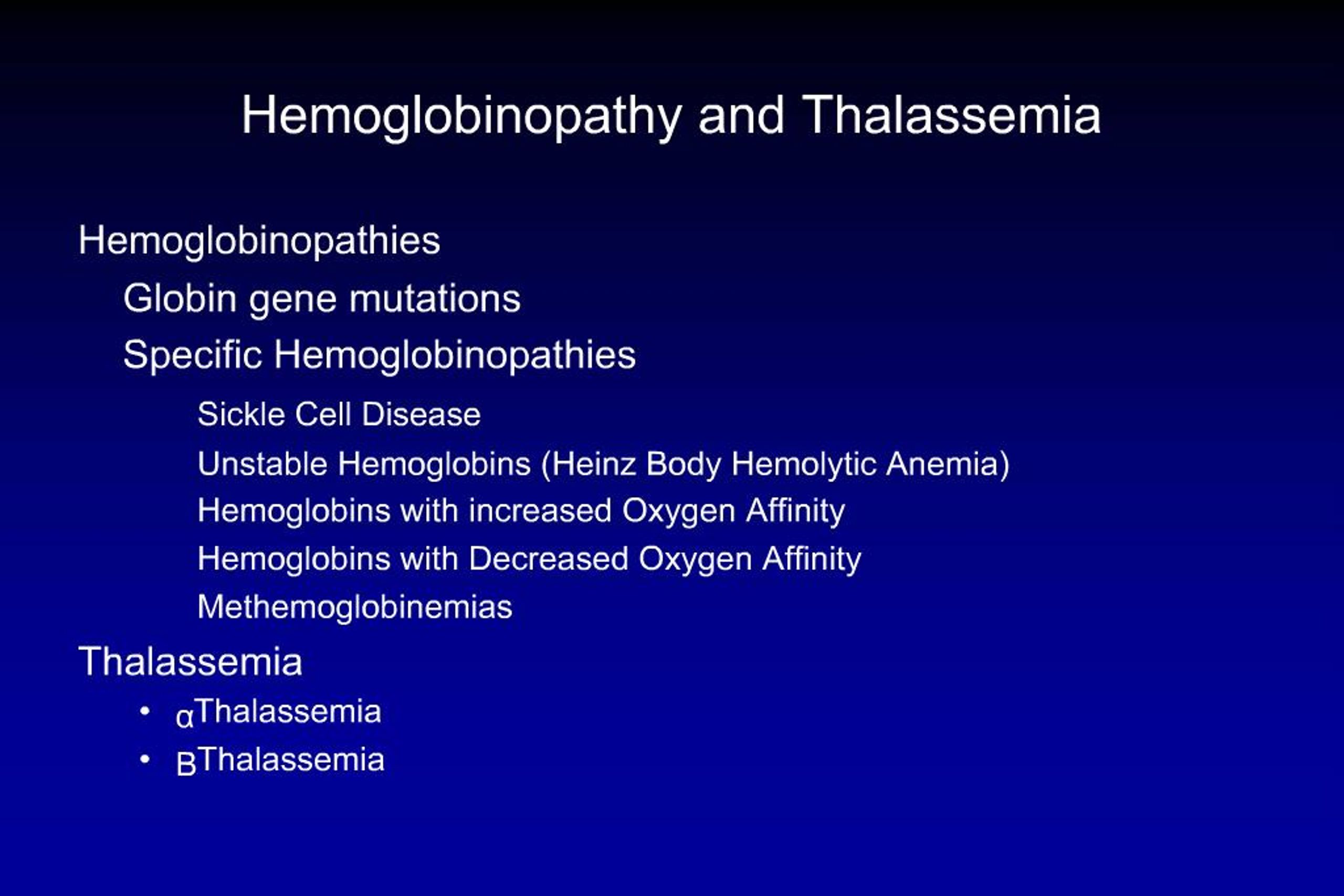 PPT - Hemoglobinopathy and Thalassemia PowerPoint Presentation, free ...
