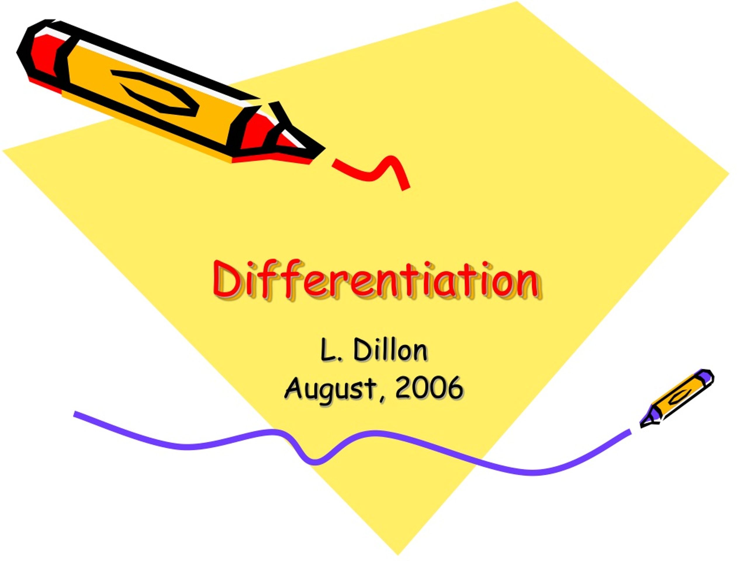 PPT - Differentiation PowerPoint Presentation, free download - ID:602588