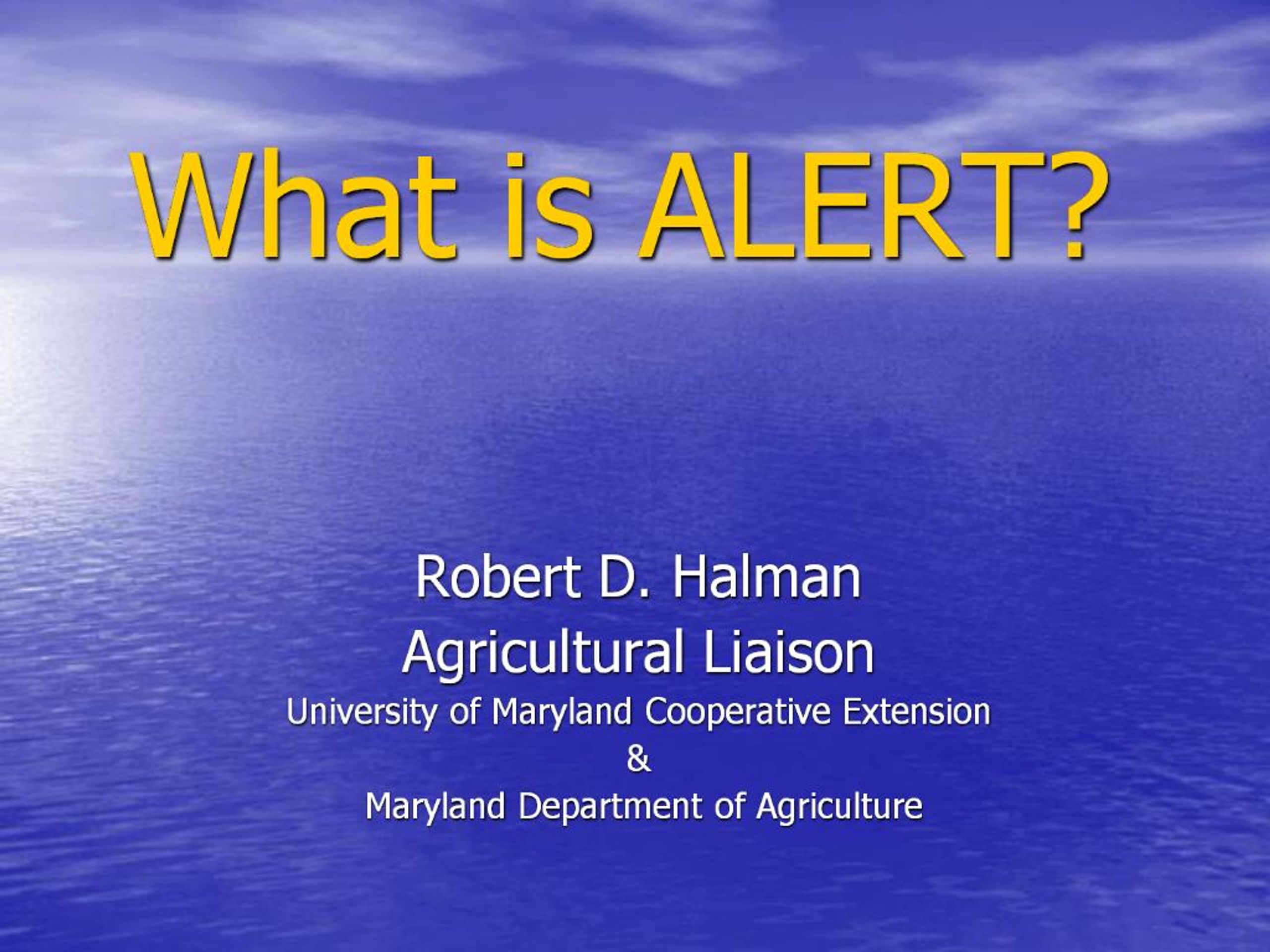 PPT - What is ALERT PowerPoint Presentation, free download - ID:606261