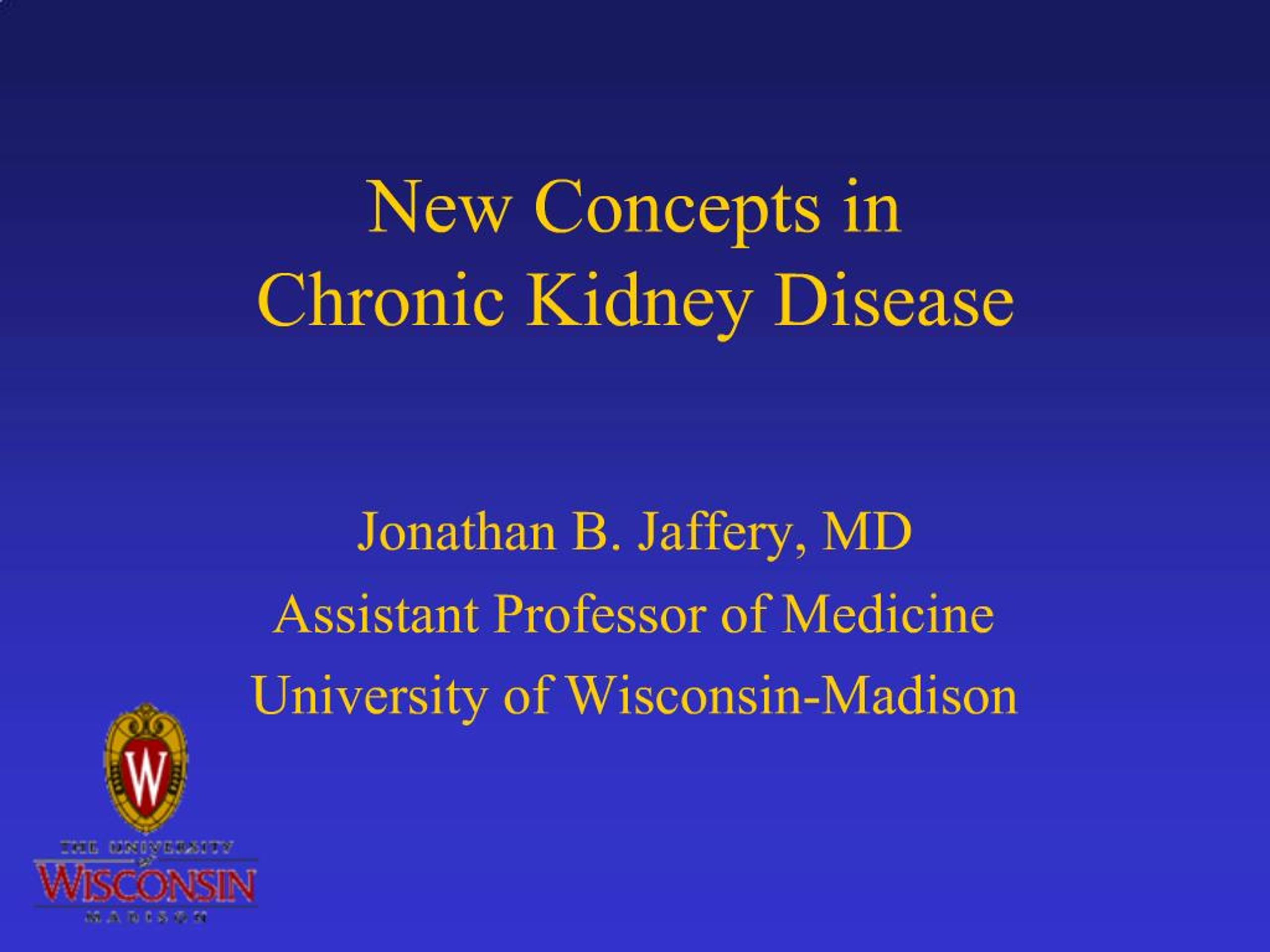PPT - New Concepts in Chronic Kidney Disease PowerPoint Presentation ...