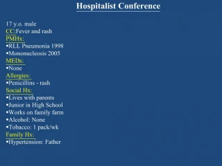 PPT - FEVER and RASH PowerPoint Presentation, free download - ID:9630367