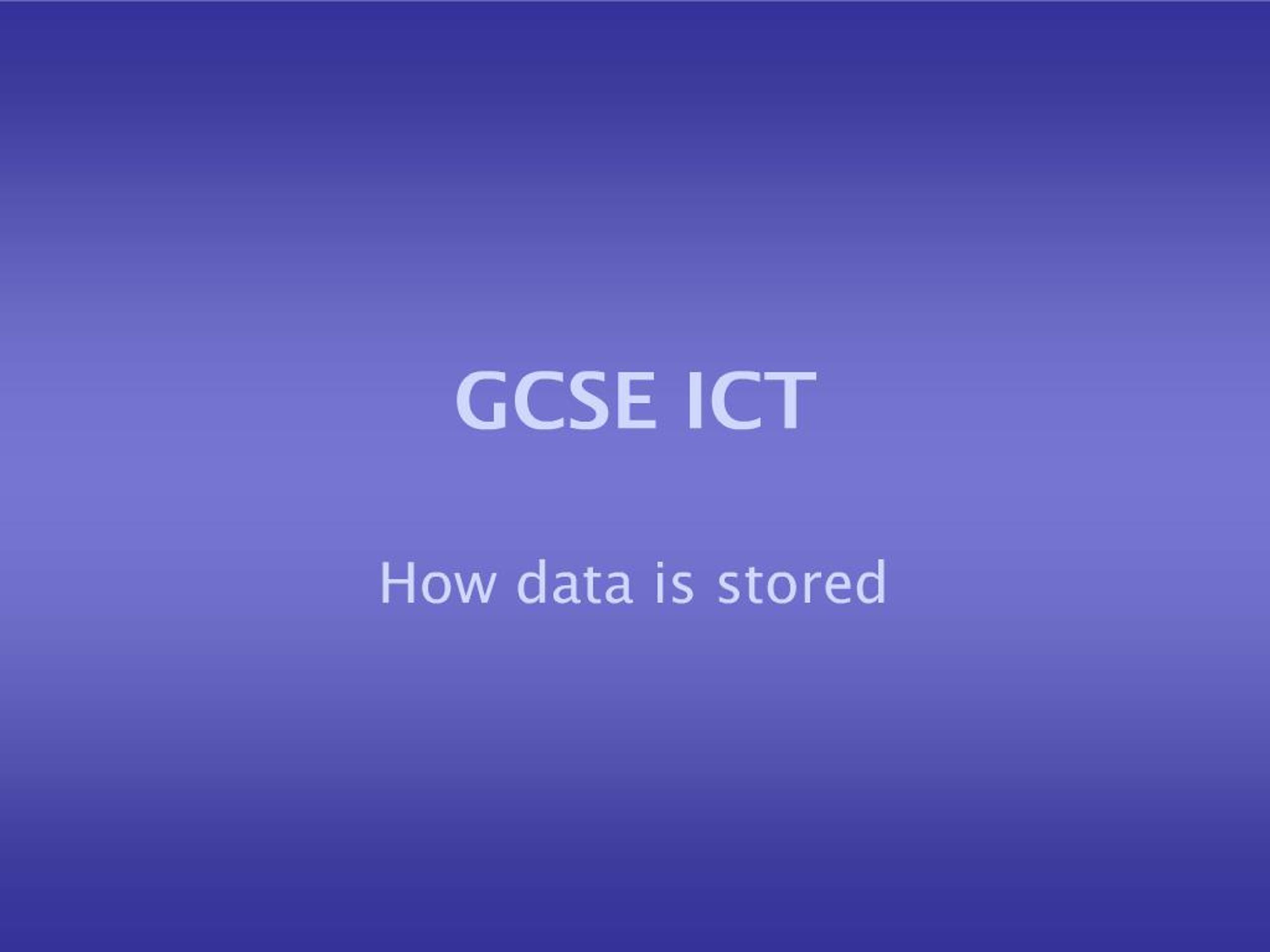 PPT - GCSE ICT PowerPoint Presentation, free download - ID:609353