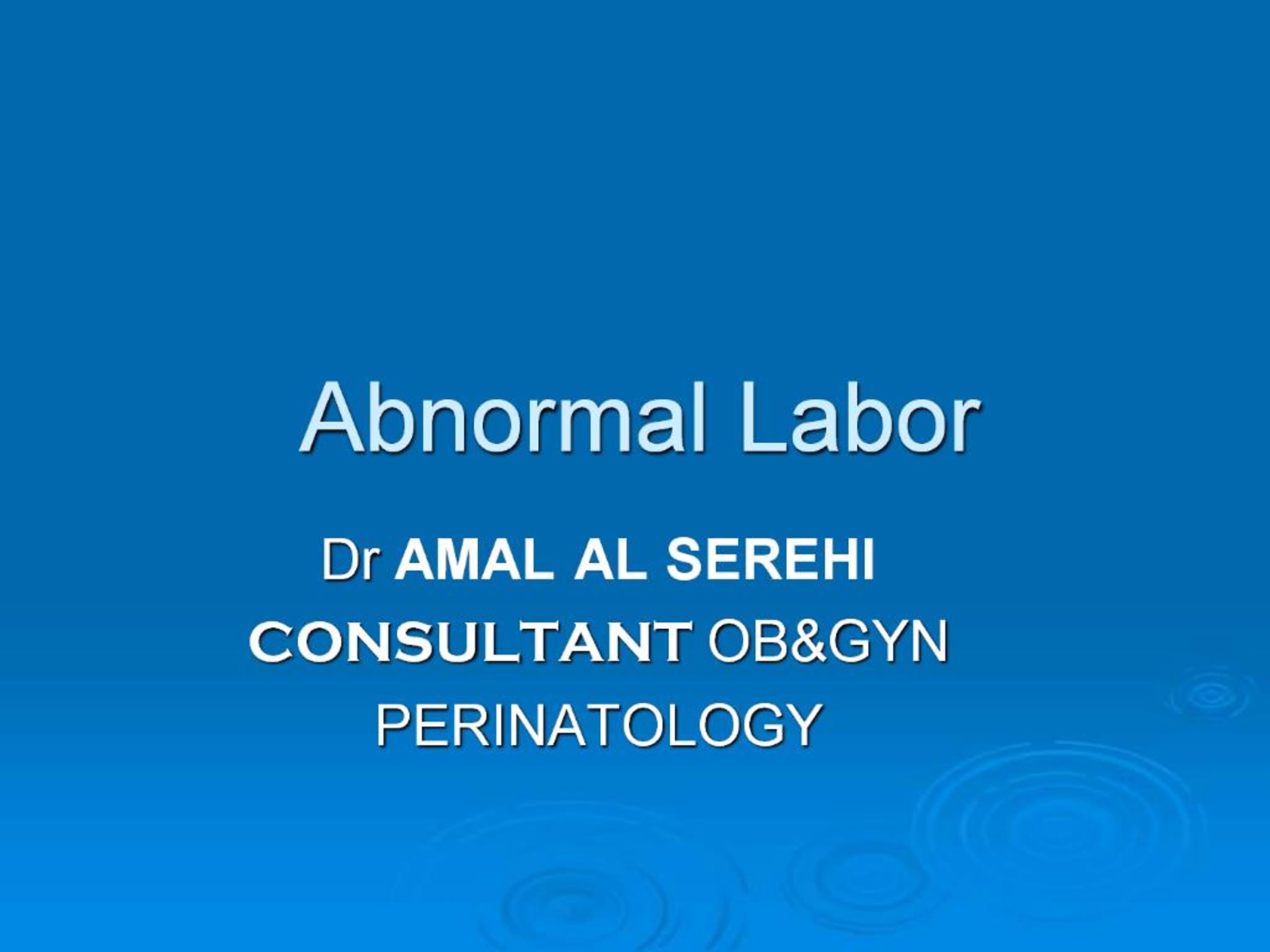 PPT - Abnormal Labor PowerPoint Presentation, free download - ID:610162