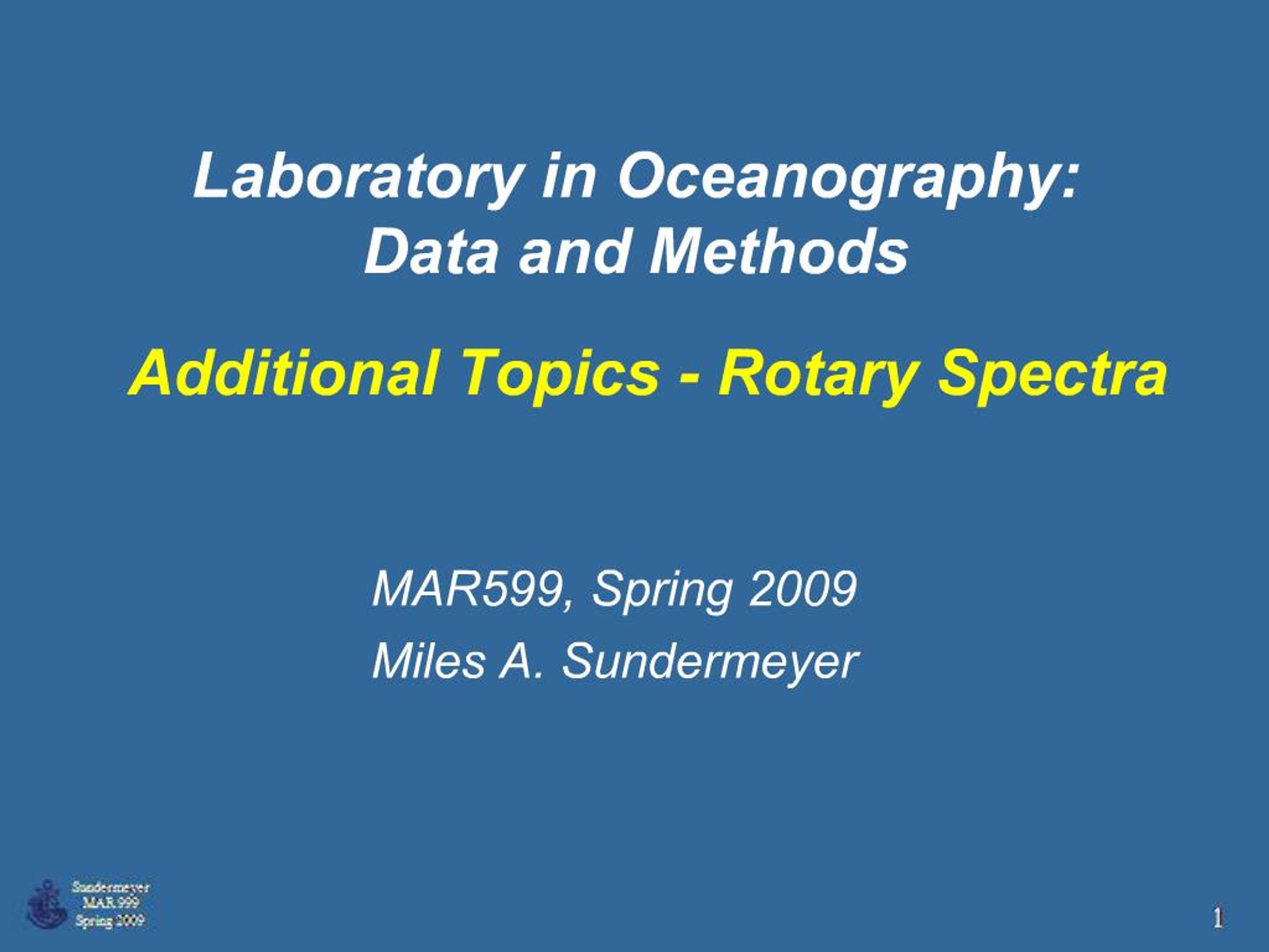 PPT - Exploring Oceanography: Lab Data and Techniques PowerPoint ...