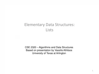 PPT - ELEMENTARY DATA STRUCTURES PowerPoint Presentation, free download ...