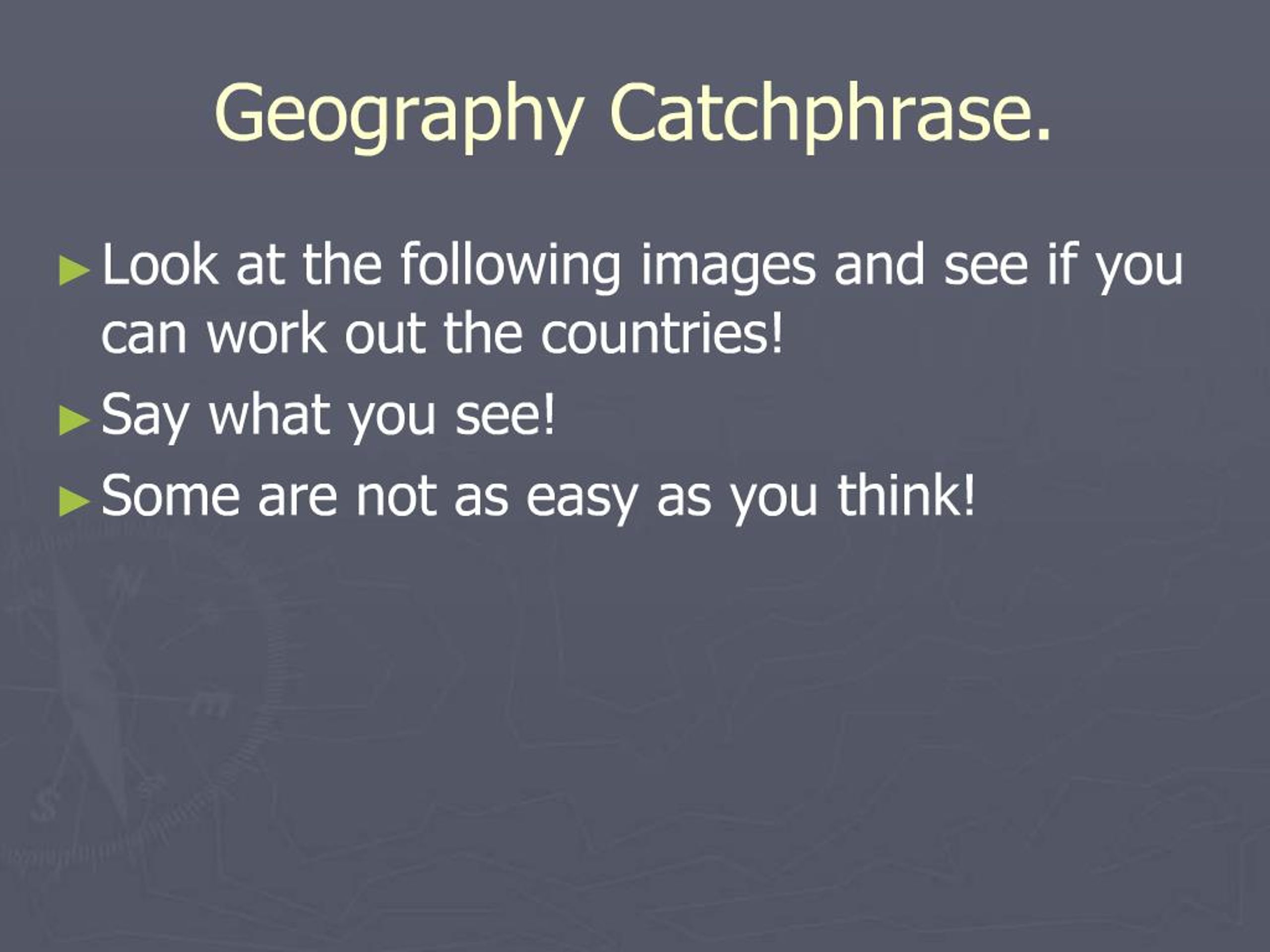 PPT - Geography Catchphrase. PowerPoint Presentation, free download ...