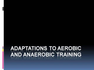 PPT - AEROBIC AND ANAEROBIC TRAINING PowerPoint Presentation, free ...