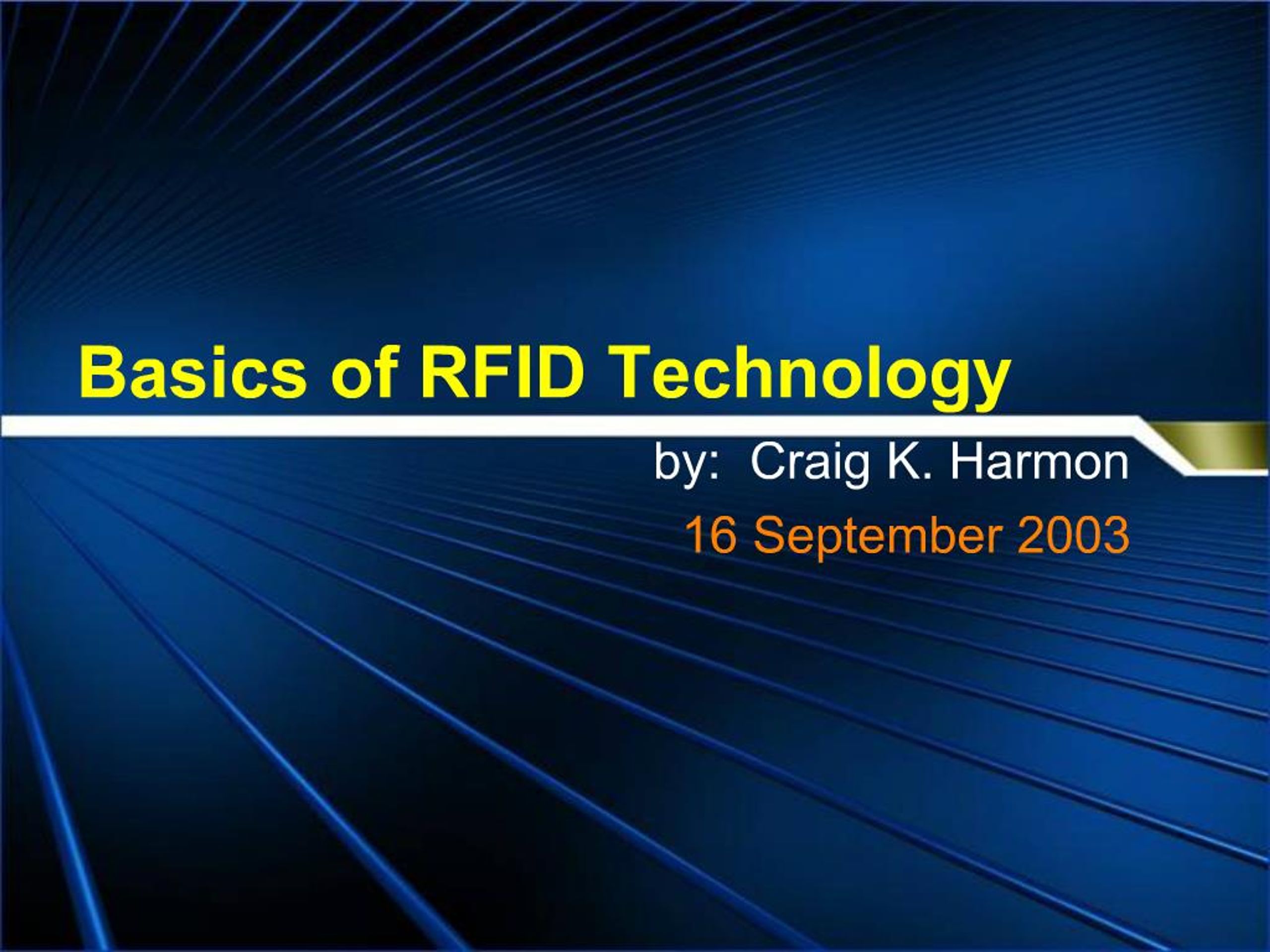 PPT - Basics of RFID Technology PowerPoint Presentation, free download ...