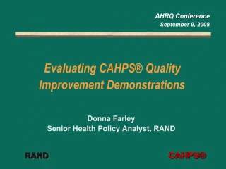 PPT - CAHPS Surveys PowerPoint Presentation, free download - ID:7264555