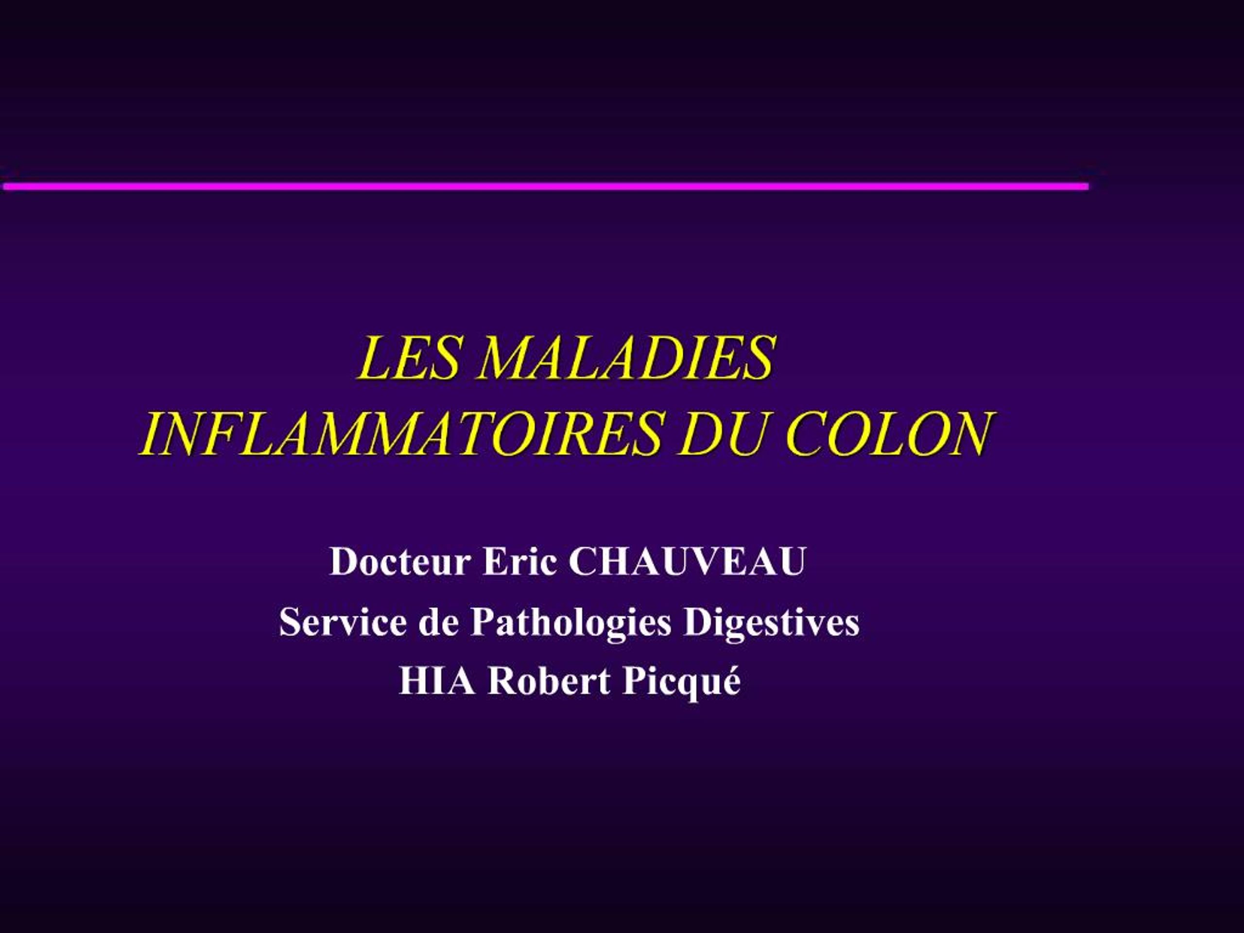 PPT - LES MALADIES INFLAMMATOIRES DU COLON PowerPoint Presentation ...