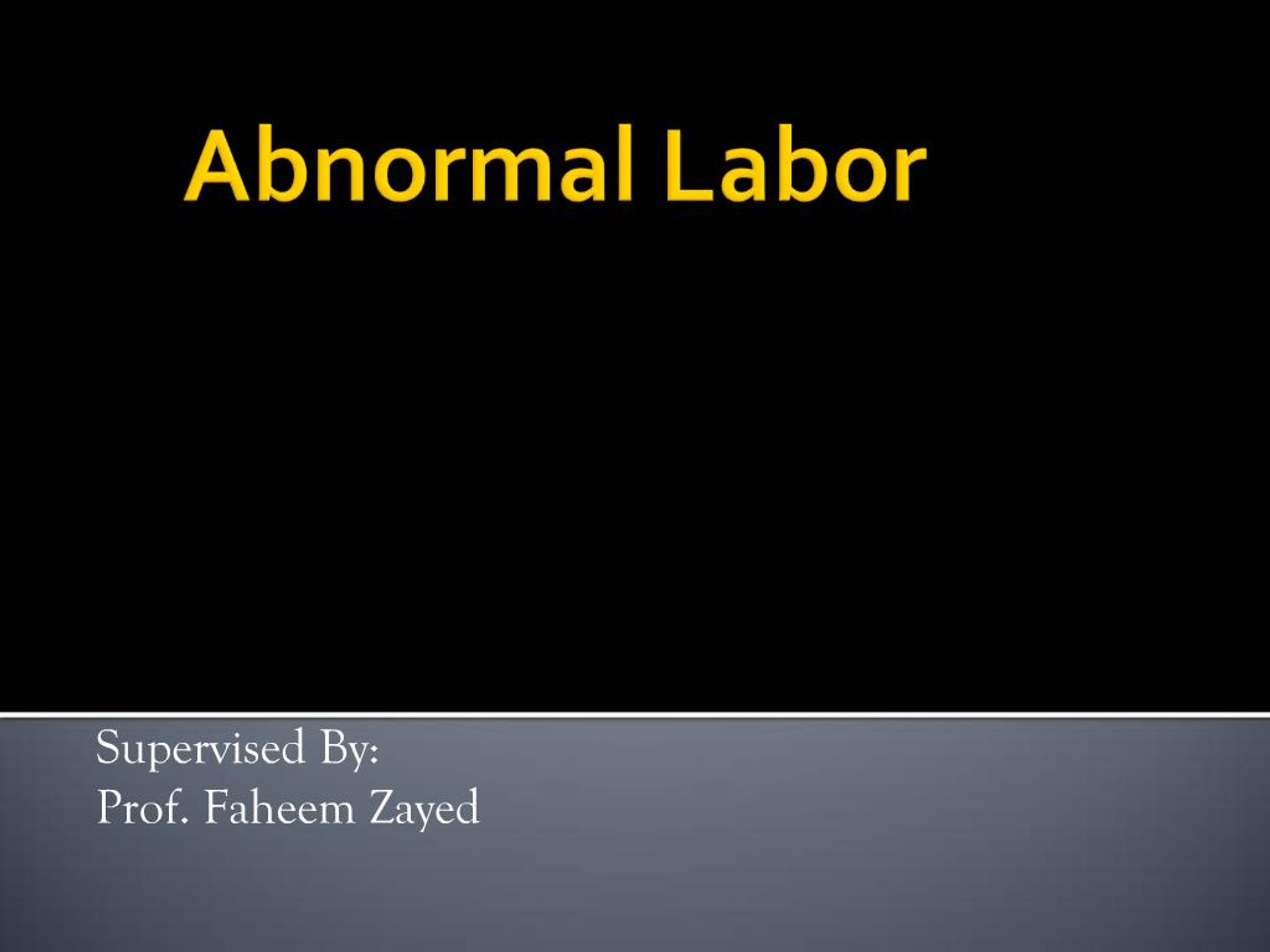 PPT - Abnormal Labor PowerPoint Presentation, free download - ID:637022