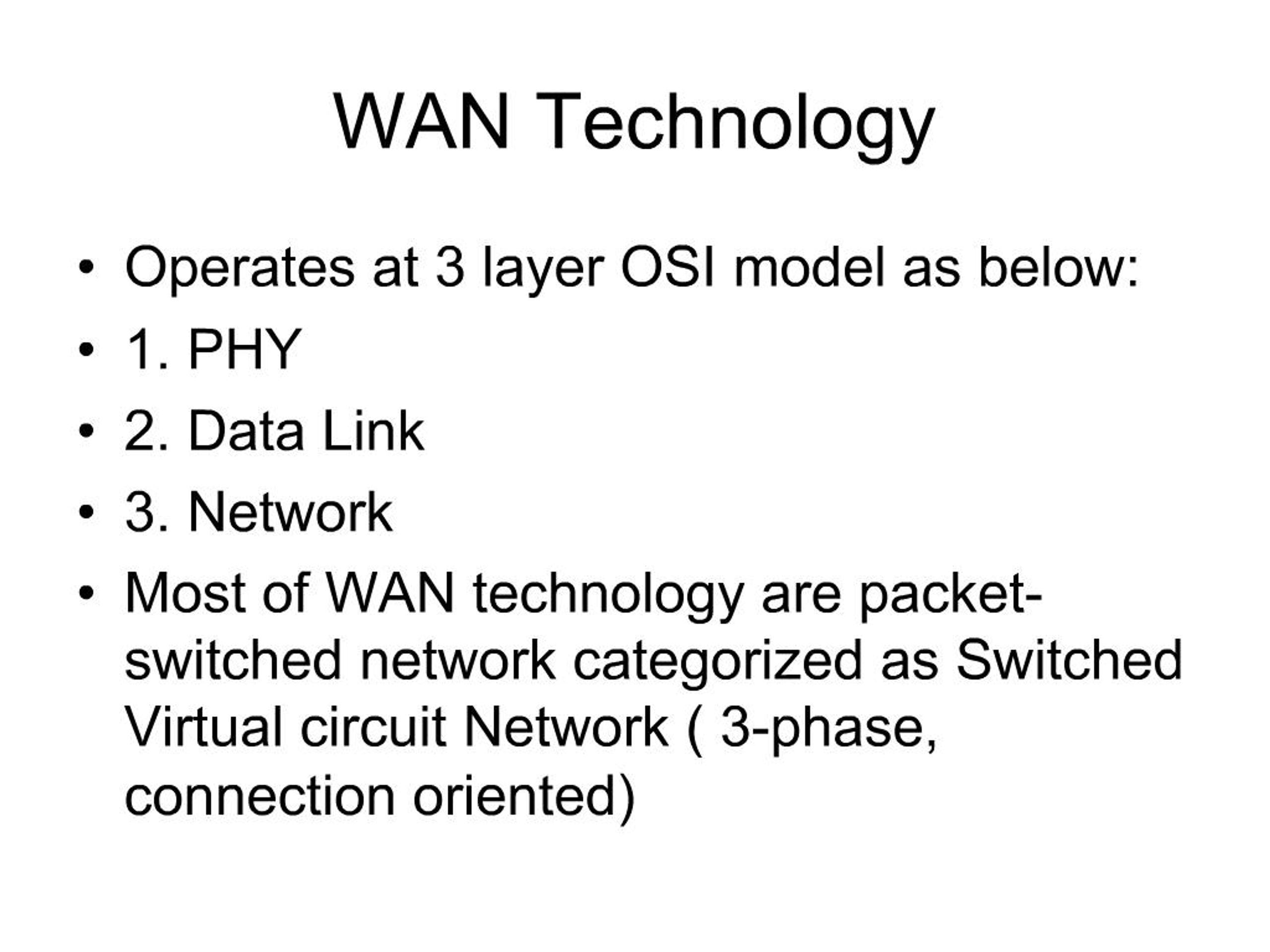 PPT - WAN Technology PowerPoint Presentation, free download - ID:637596