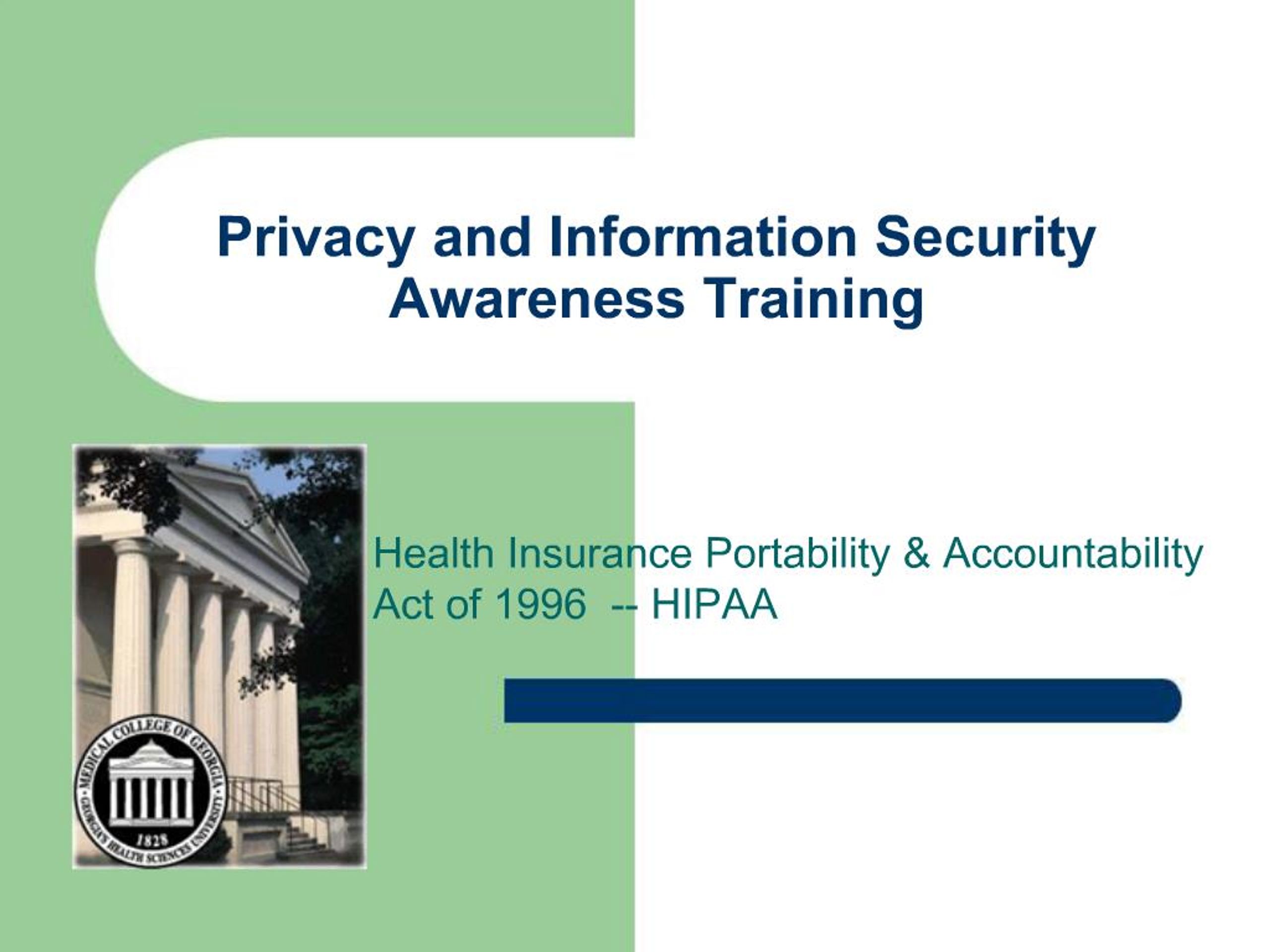 PPT - Privacy and Information Security Awareness Training PowerPoint ...