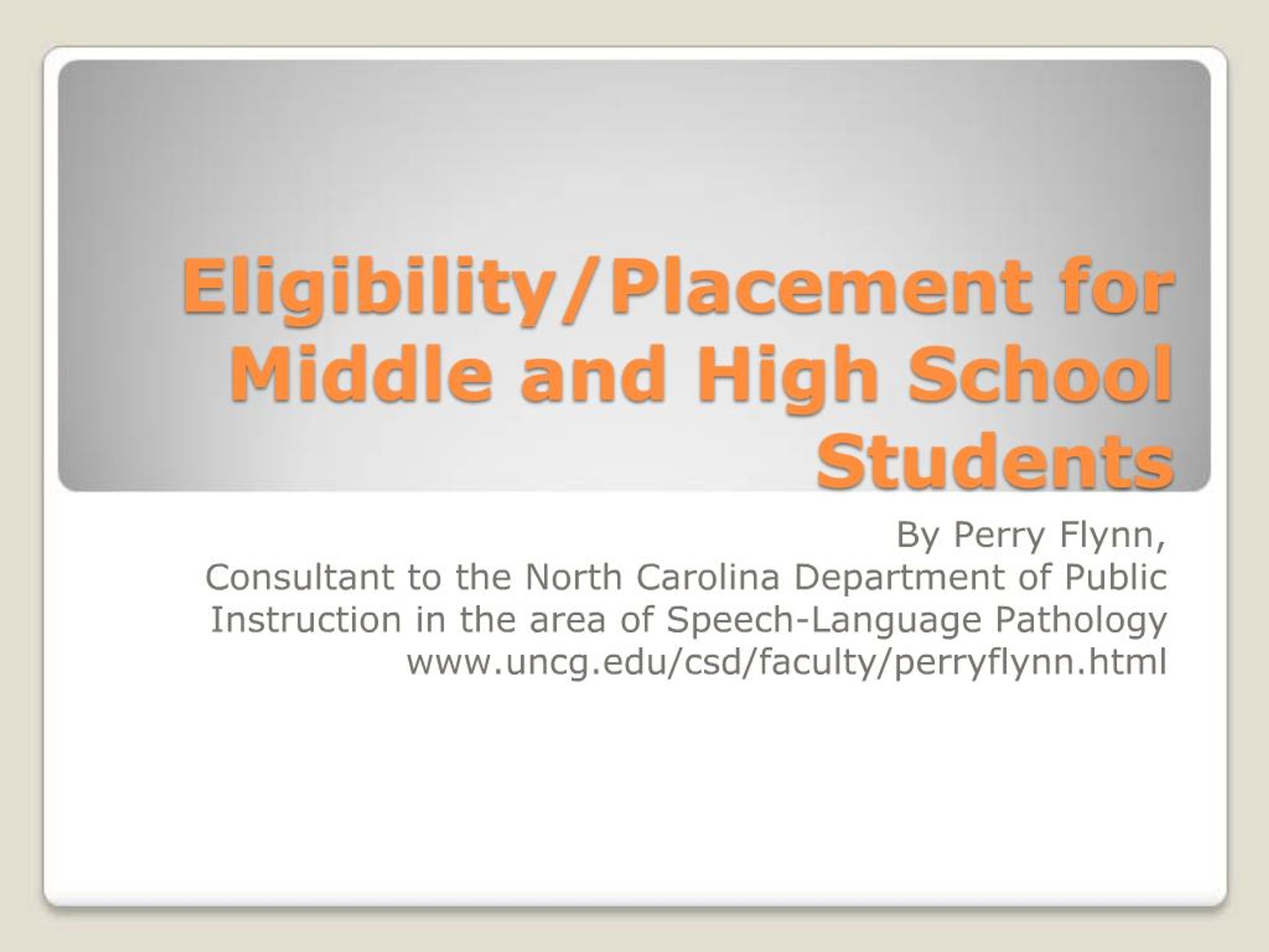 PPT - Eligibility PowerPoint Presentation, free download - ID:640433