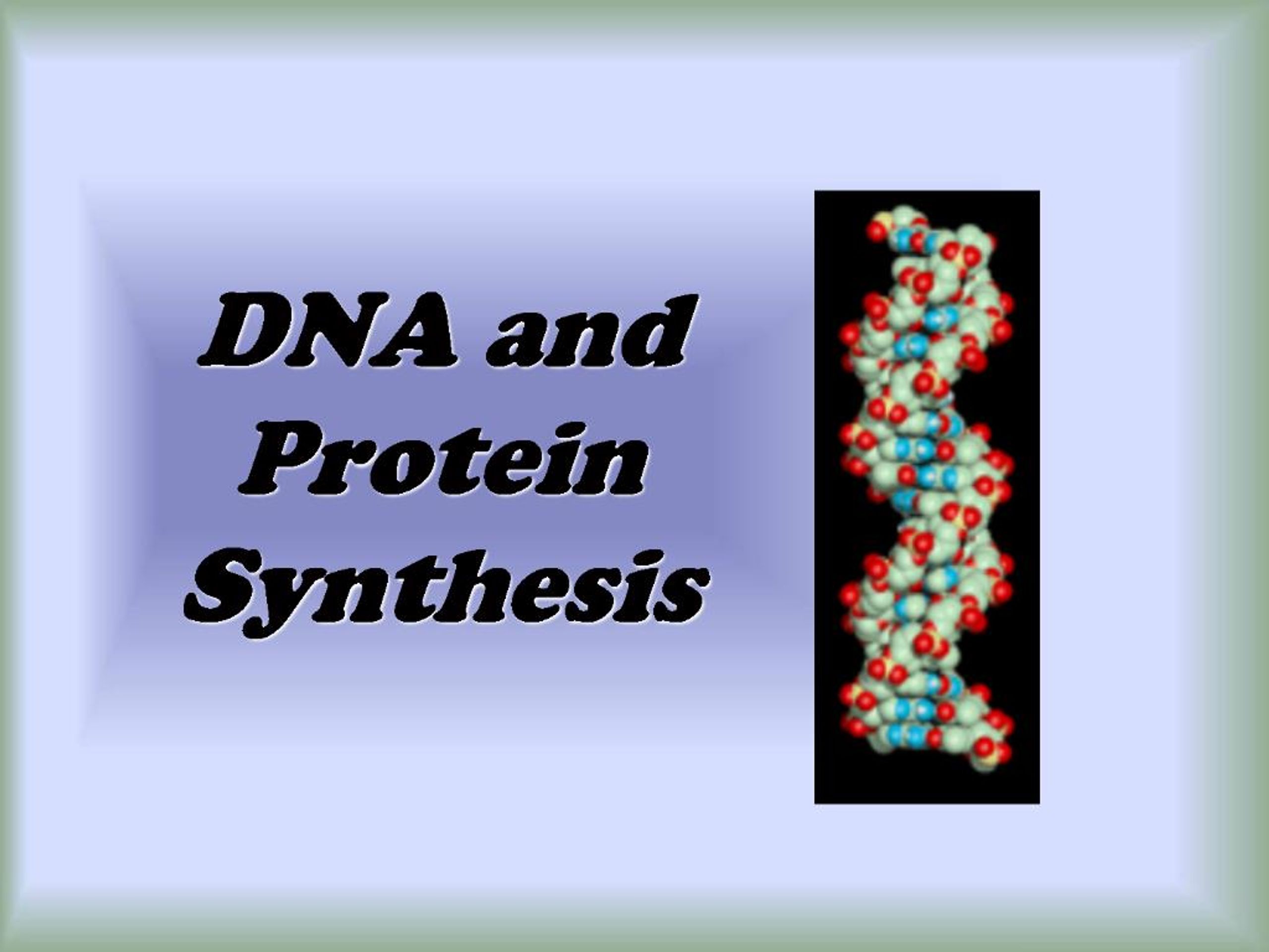 PPT - DNA and Protein Synthesis PowerPoint Presentation, free download ...