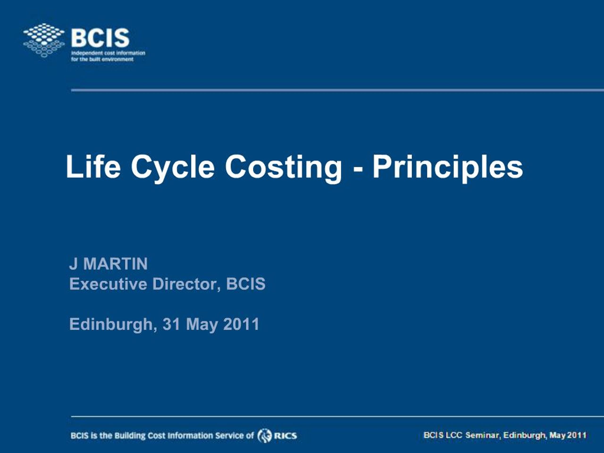 PPT - Life Cycle Costing - Principles PowerPoint Presentation, free ...