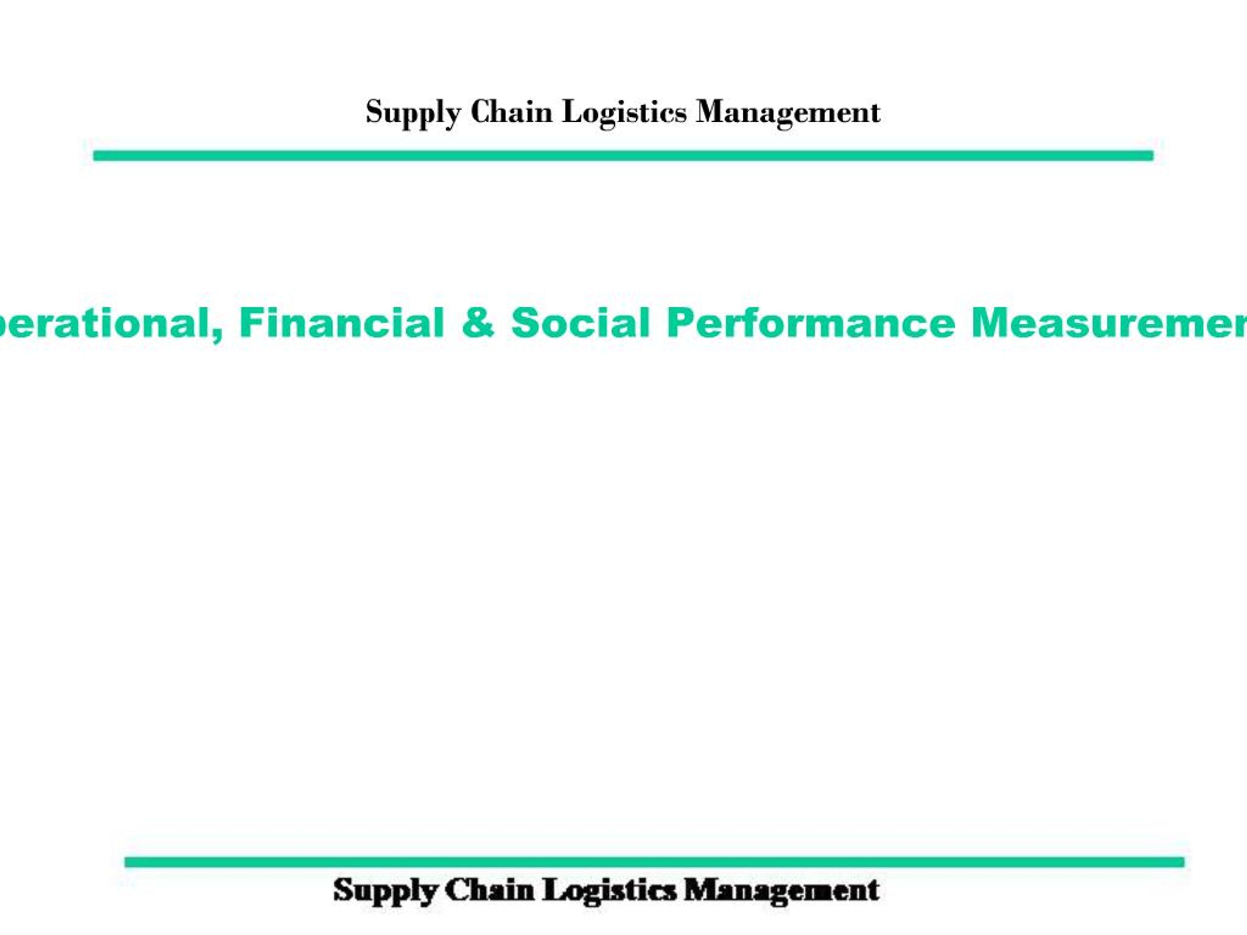 PPT - Supply Chain Logistics Management PowerPoint Presentation, free ...