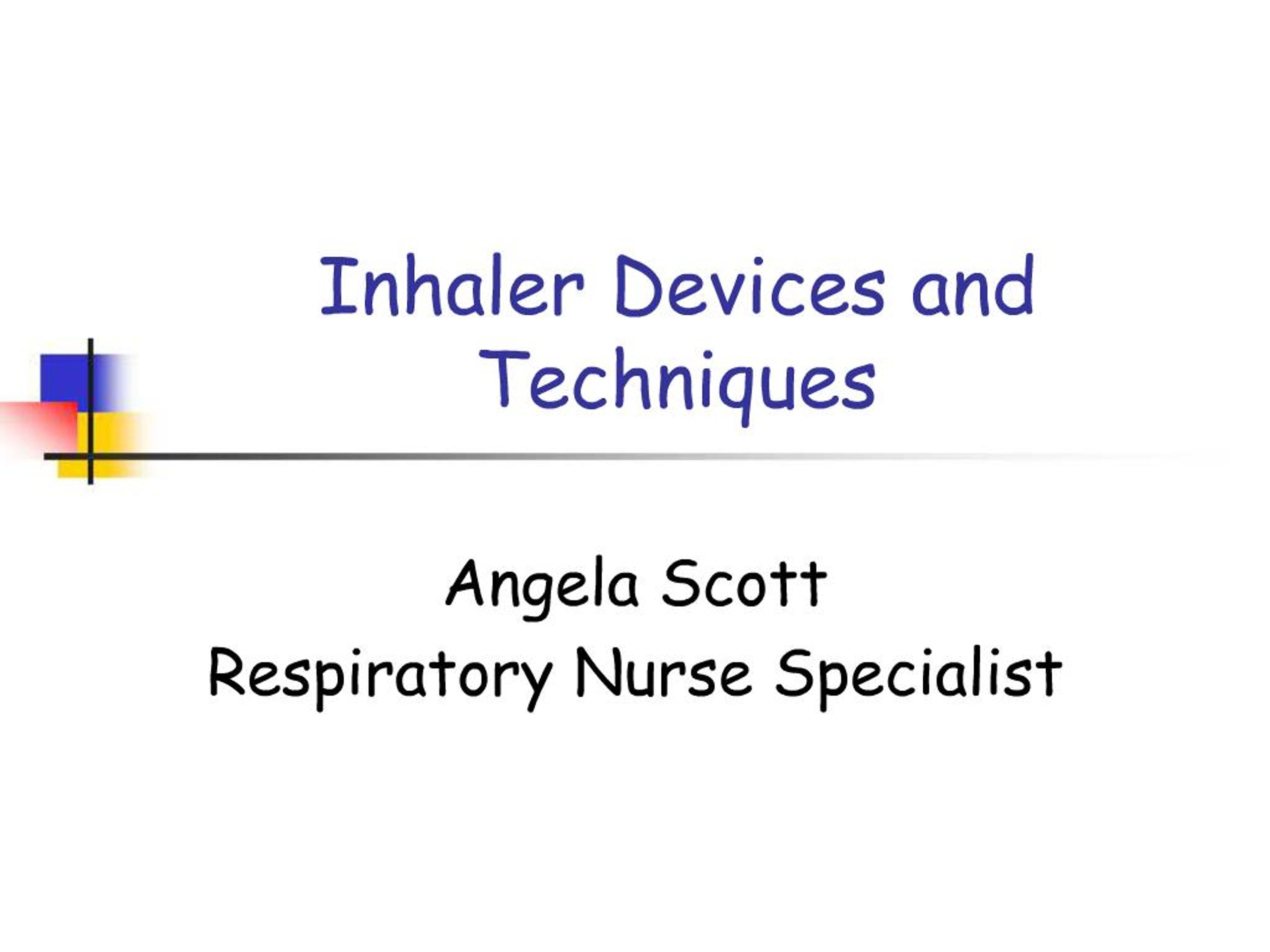 PPT - Inhaler Devices and Techniques PowerPoint Presentation, free download - ID:644128