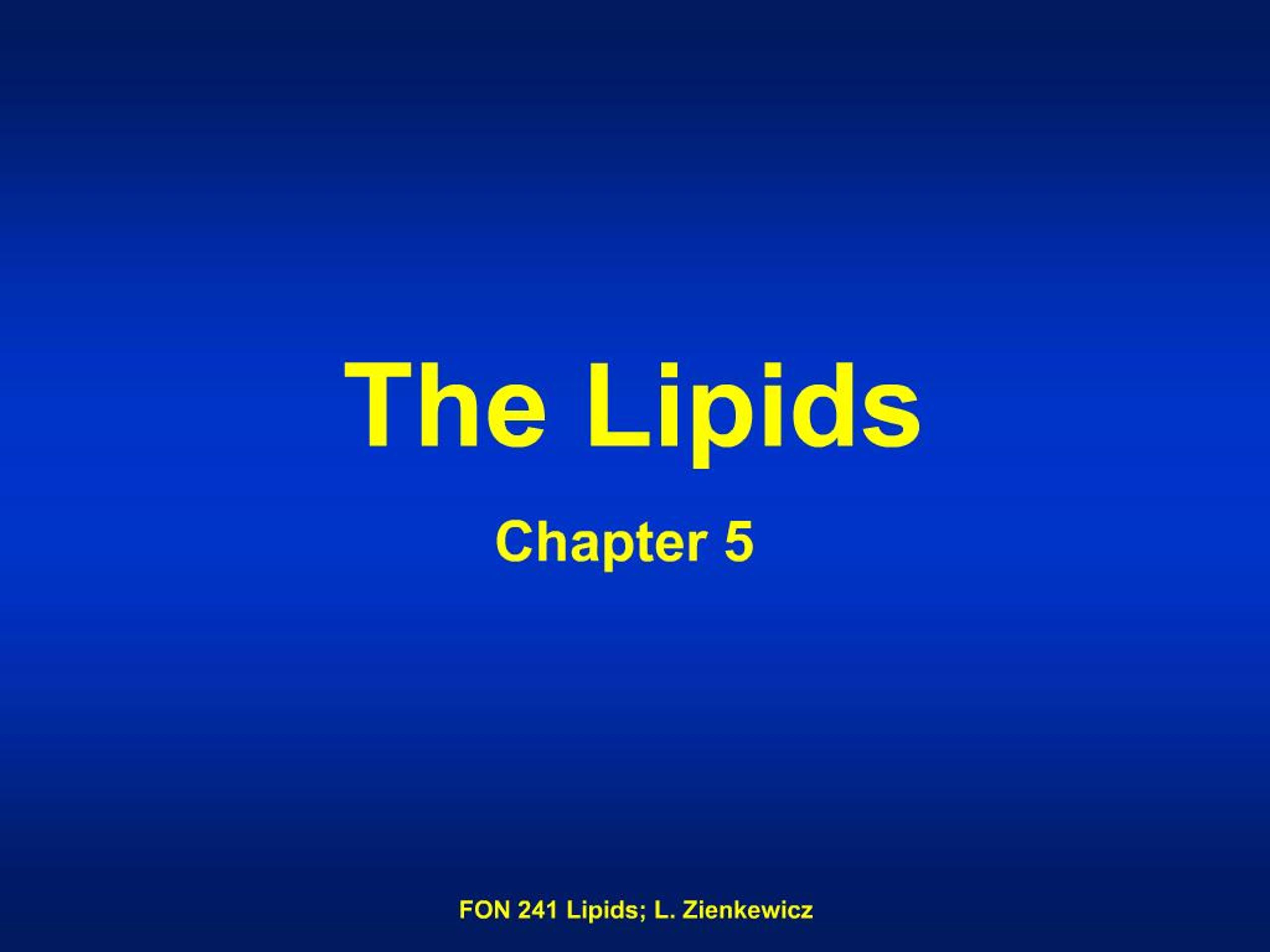 PPT - The Lipids PowerPoint Presentation, free download - ID:653207