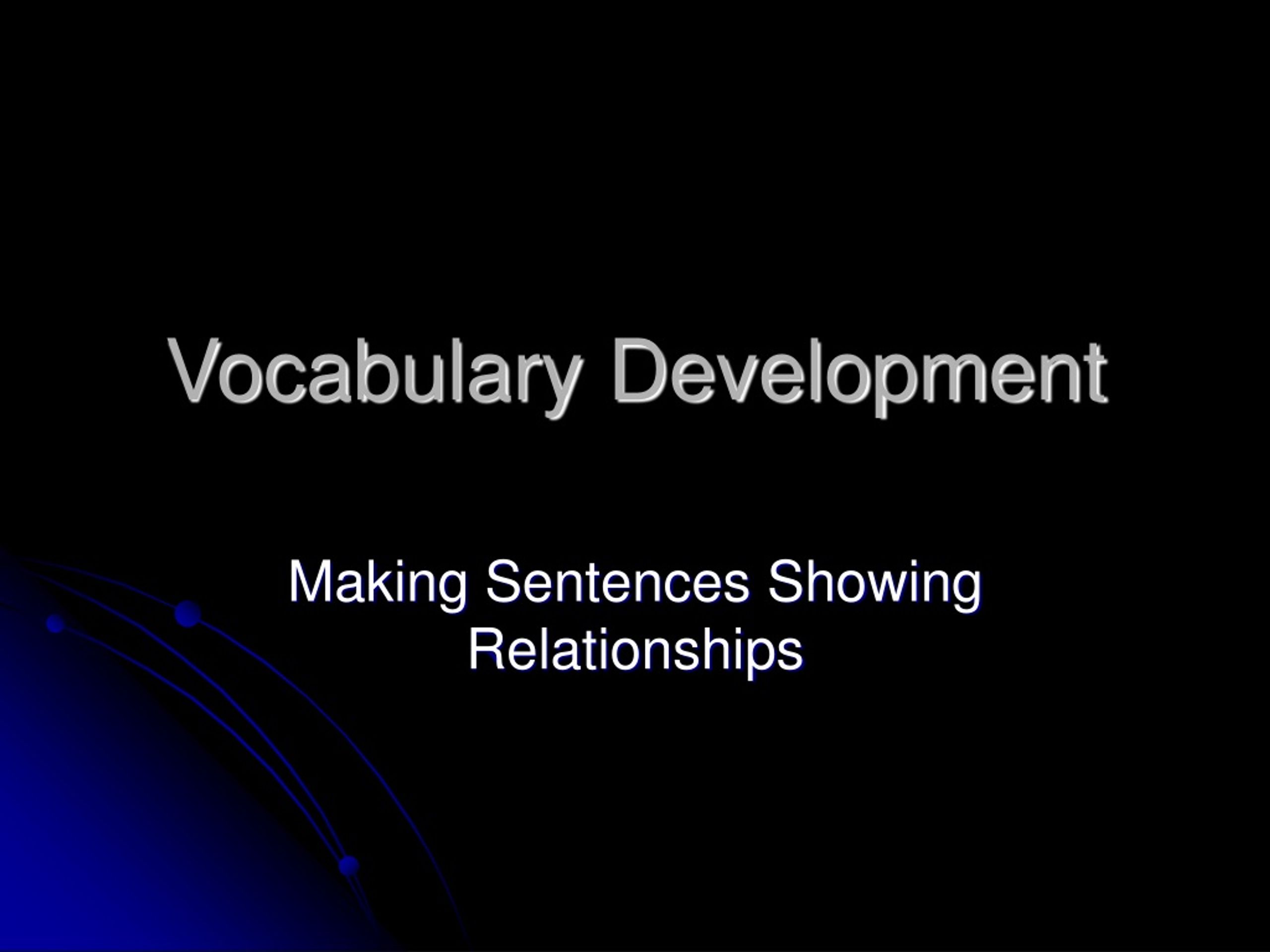 PPT - Vocabulary Development PowerPoint Presentation, free download ...