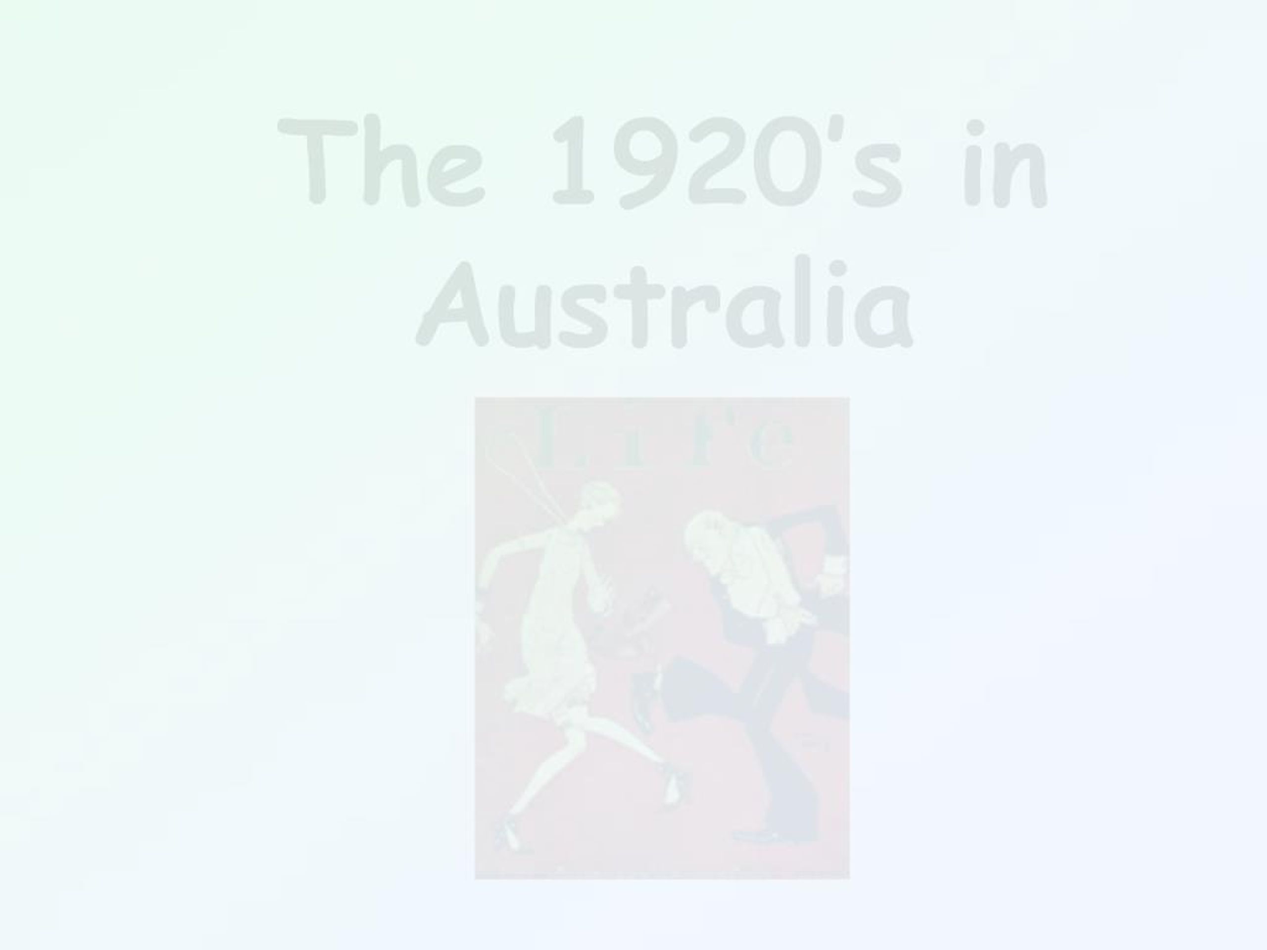 PPT - The 1920 s in Australia PowerPoint Presentation, free download ...