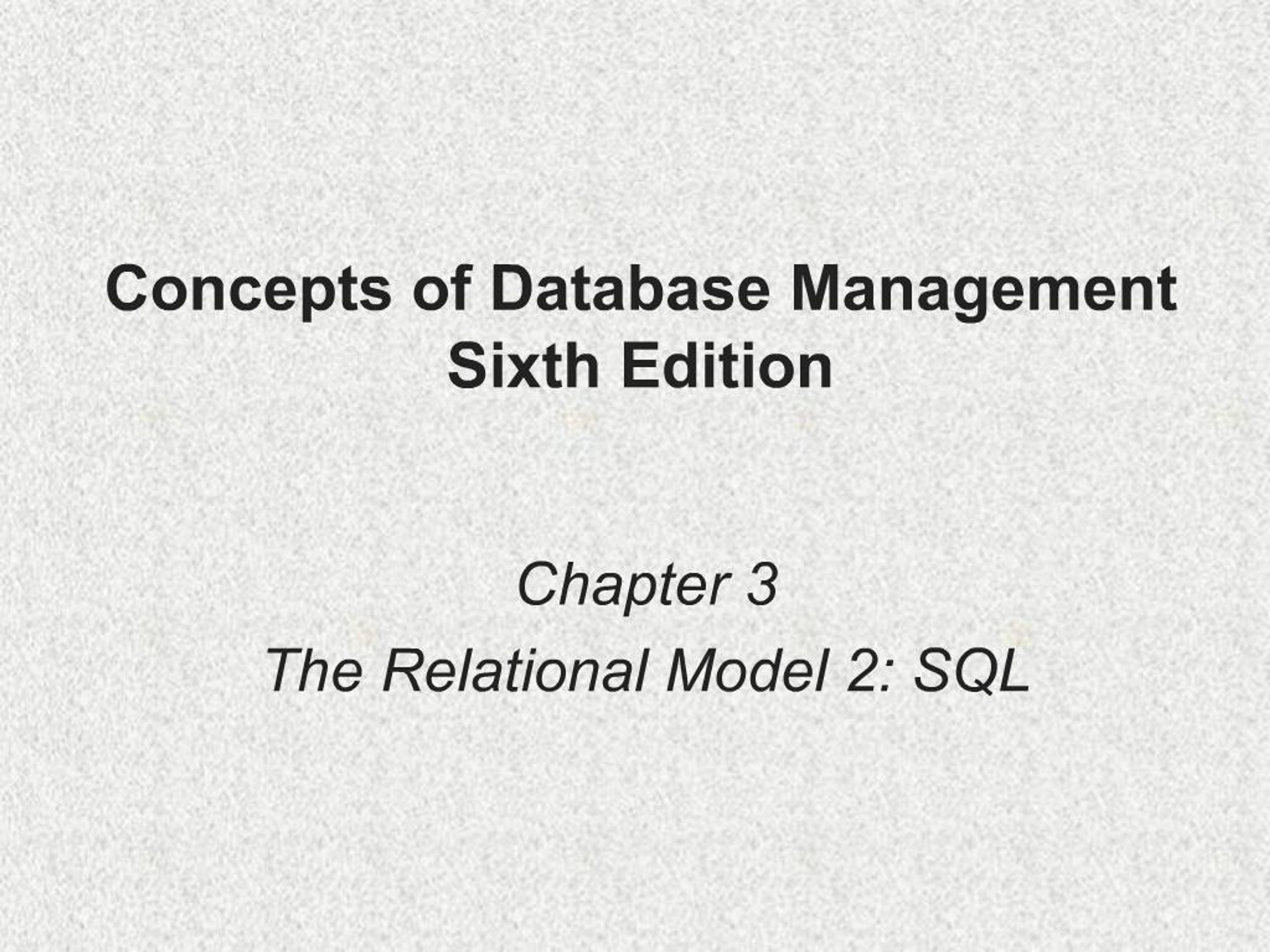 PPT - Concepts of Database Management Sixth Edition PowerPoint ...