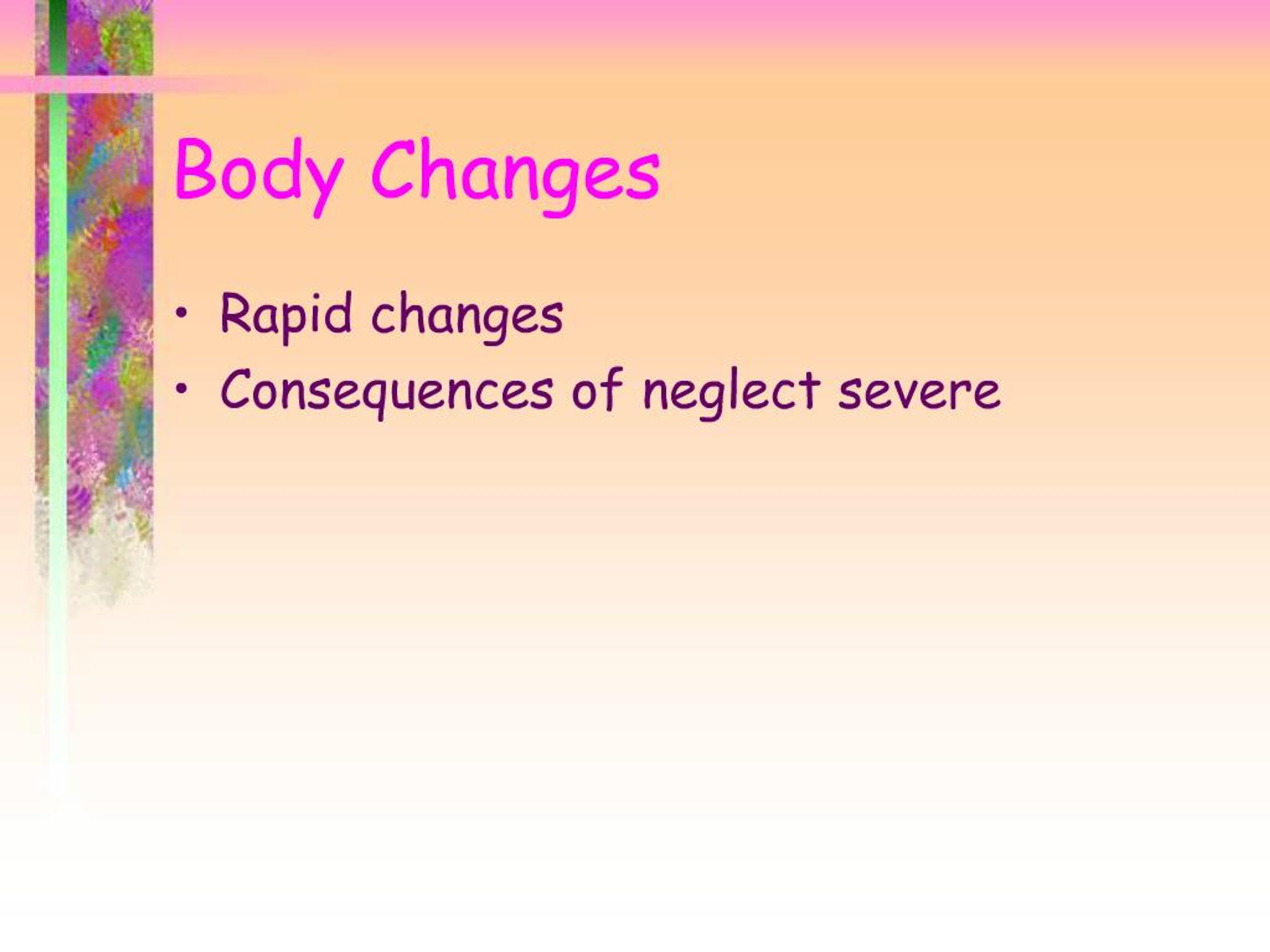 PPT - Body Changes PowerPoint Presentation, free download - ID:663120