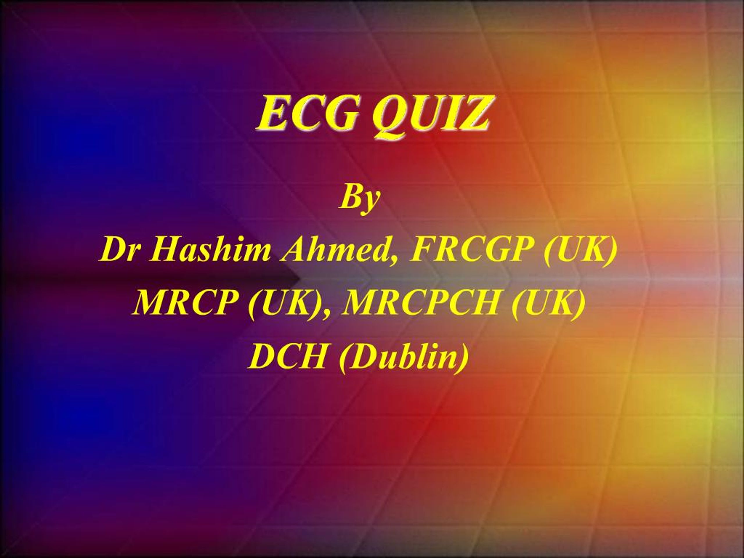 PPT - ECG QUIZ PowerPoint Presentation, free download - ID:663186